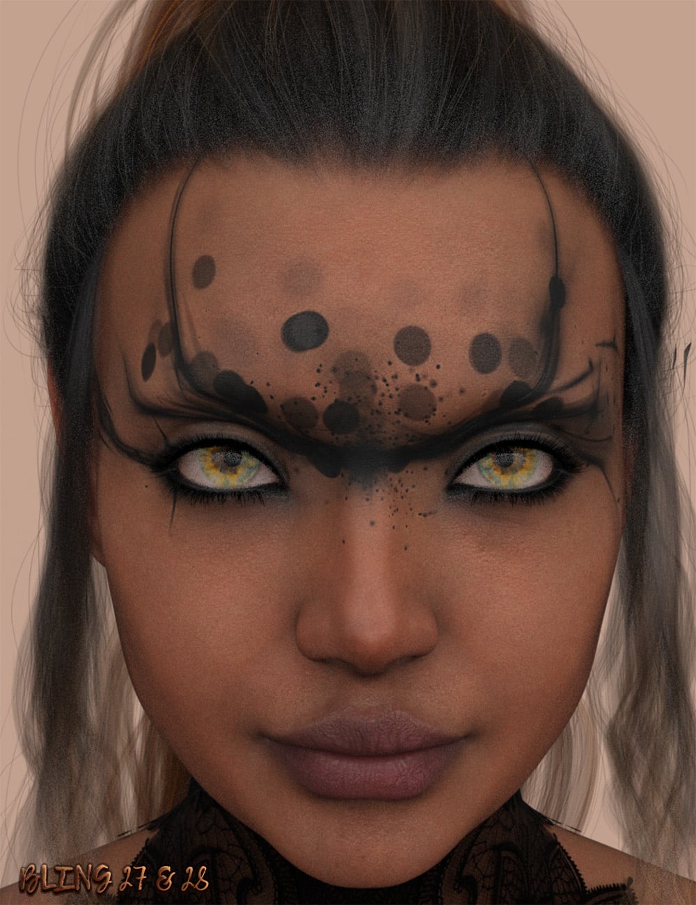 Bold Look Makeup LIE for Genesis 9 | Daz 3D