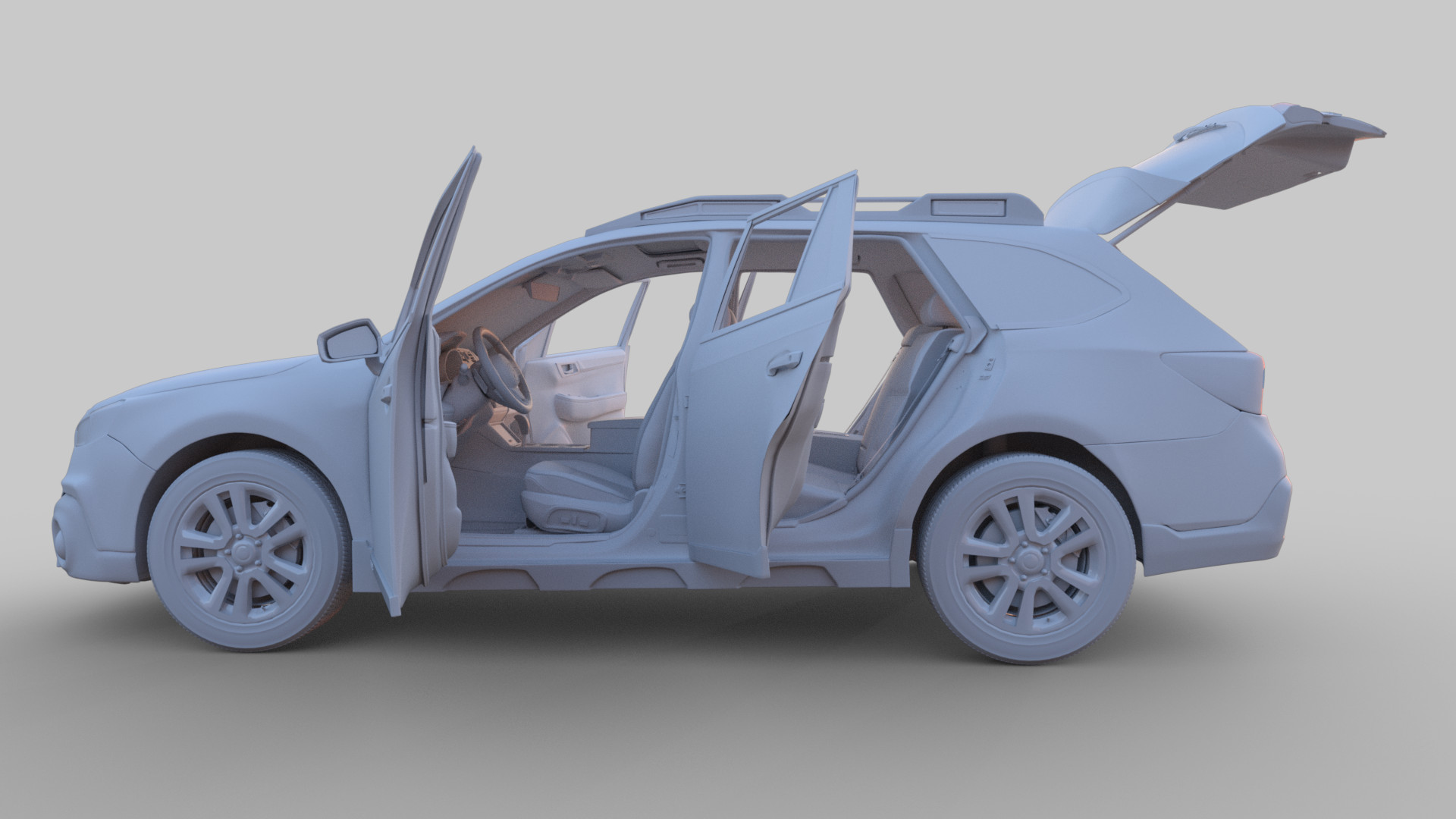Zirael Flyte Hatchback Family Car | Daz 3D
