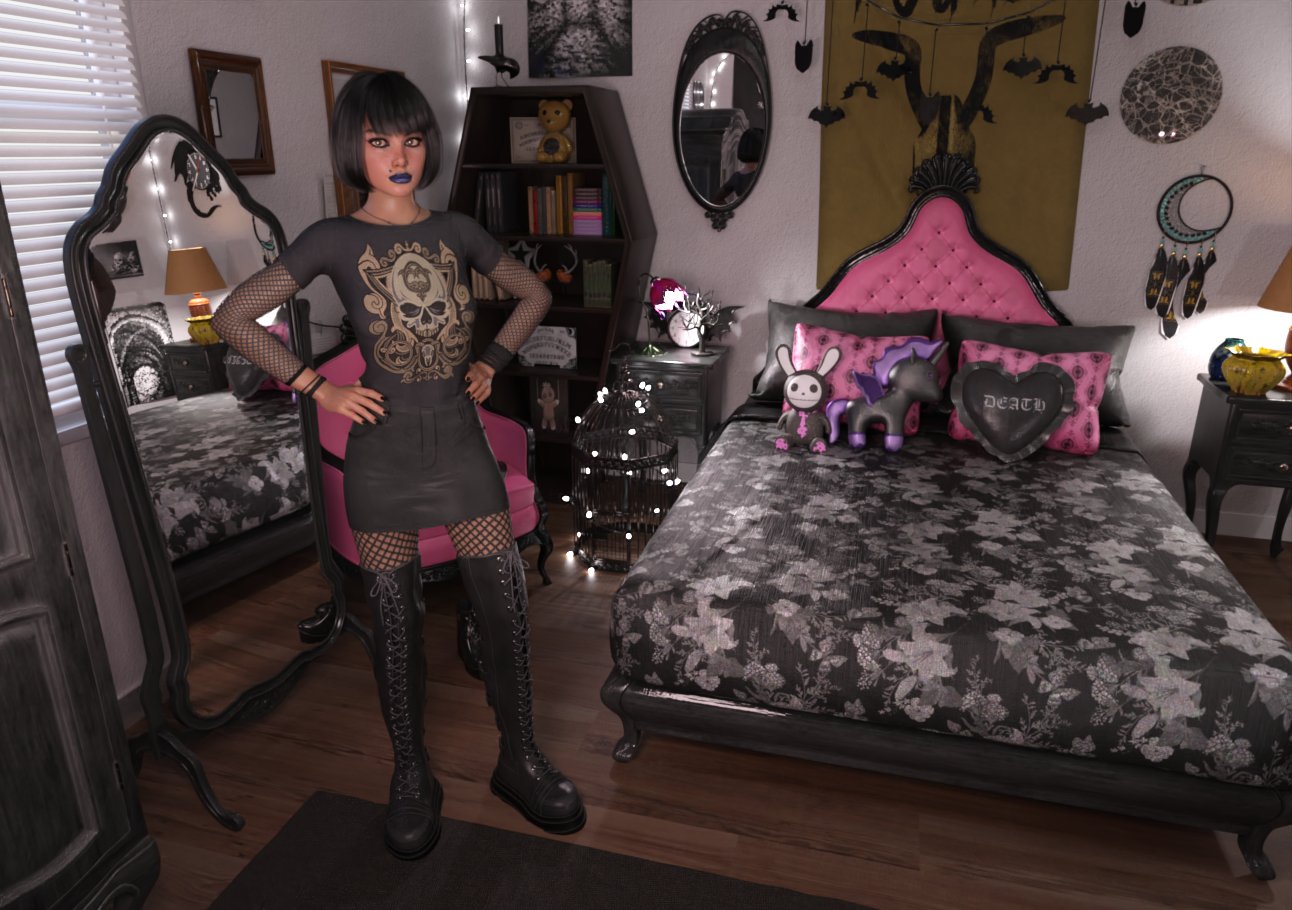 Fg Modern Gothic Poses For Genesis 8 Female Daz 3d