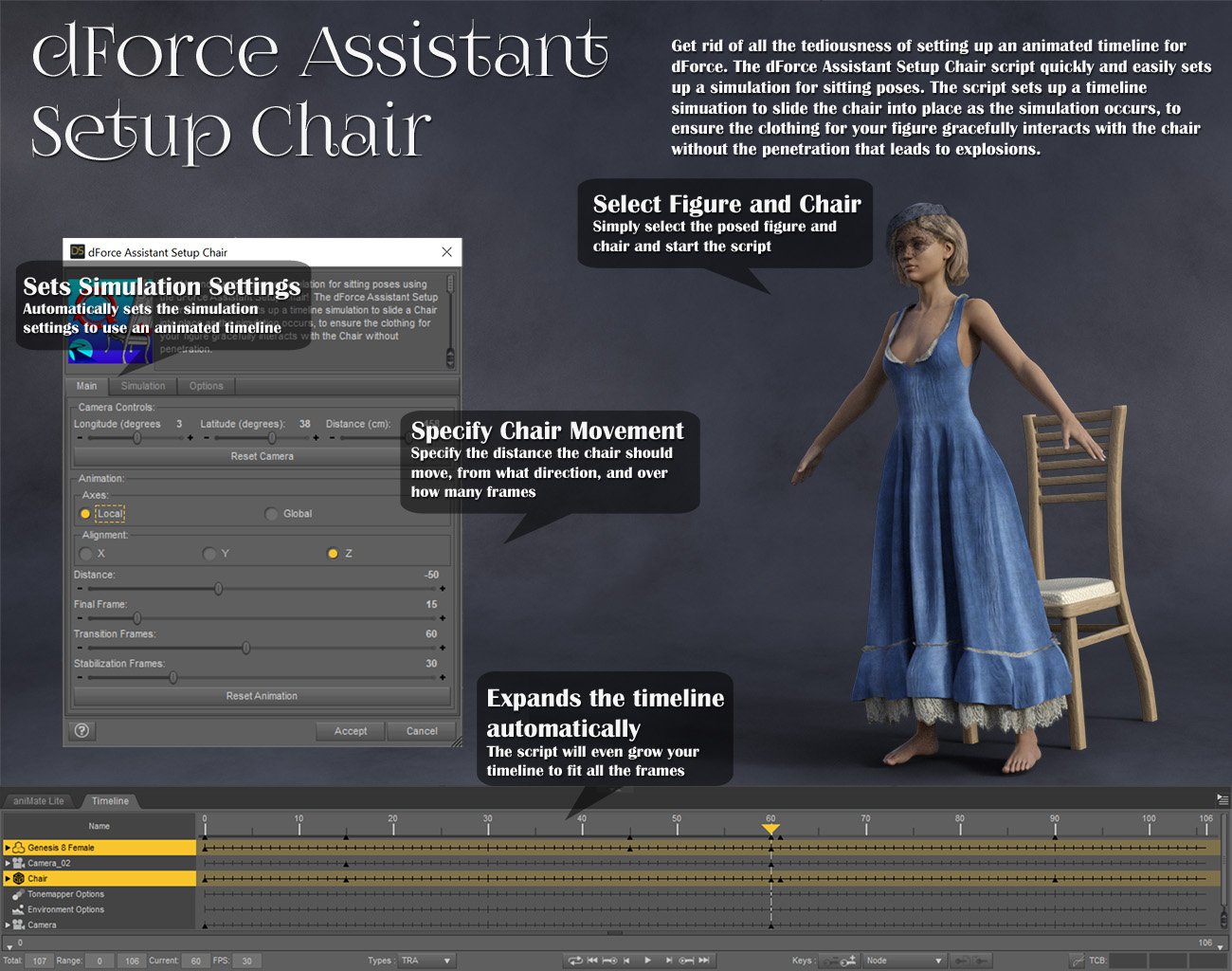 dForce Assistant | Daz 3D