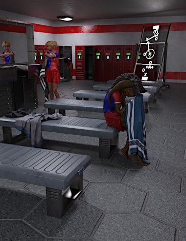 Future School Changing Room | Daz 3D