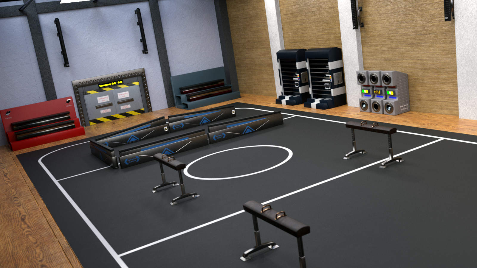 Future School Gym | Daz 3D