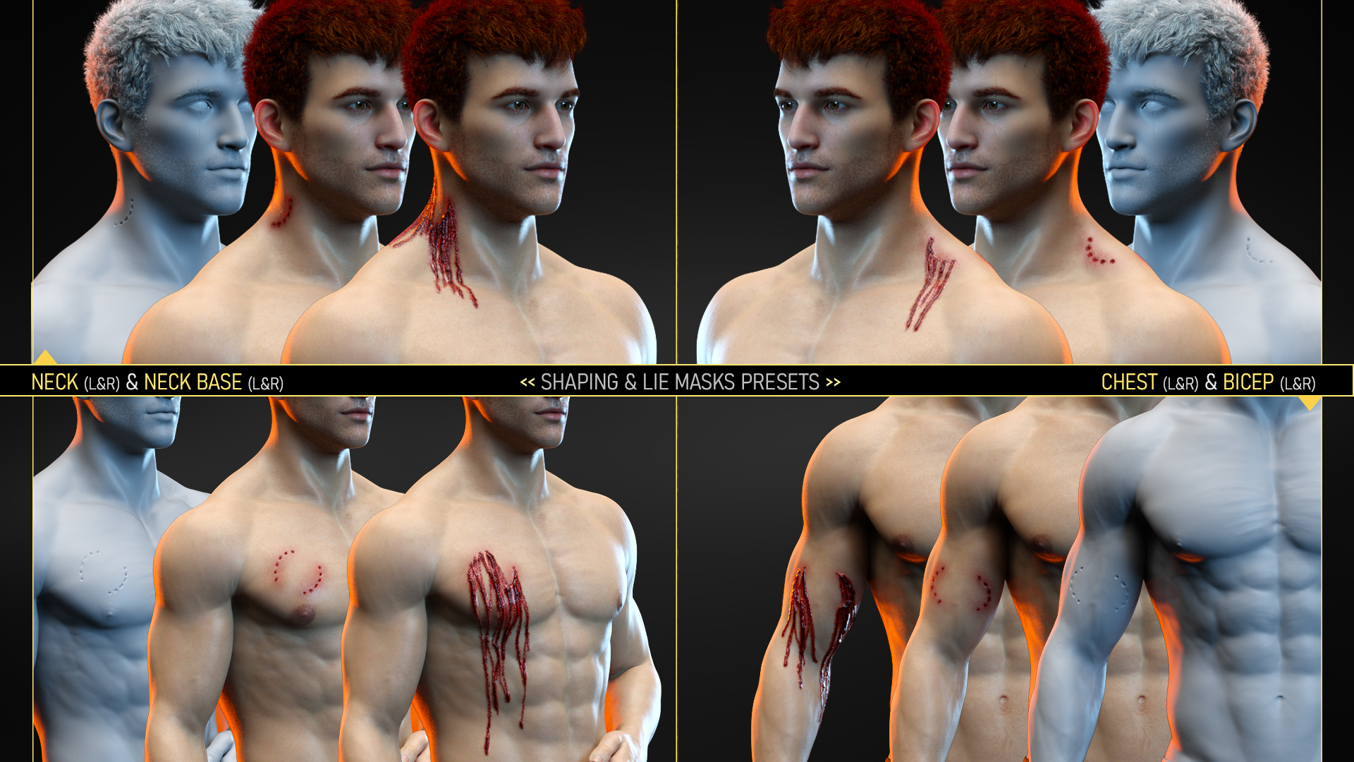Hd Bite Marks For Genesis 8 And 81 Males Daz 3d 5890