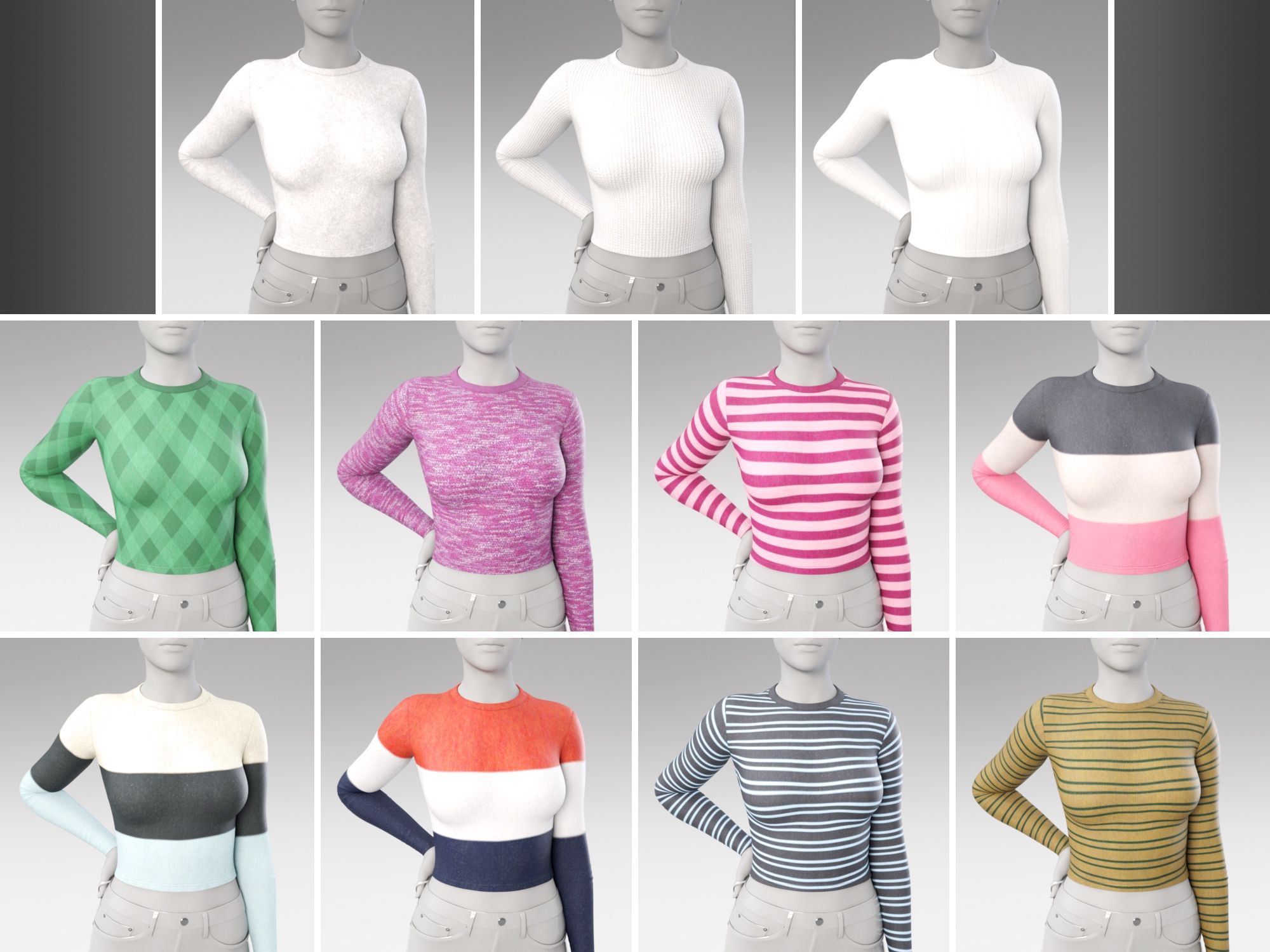 NG High Waist Skinny Jeans Outfit Texture Expansion | Daz 3D