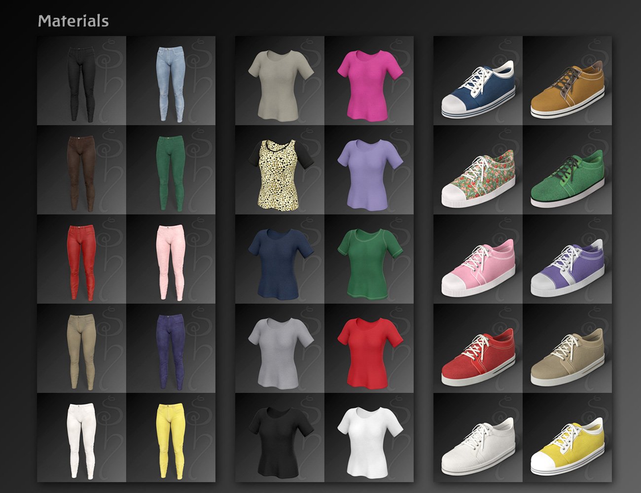 Capsule Wardrobe 01 Texture Add-On | Daz 3D
