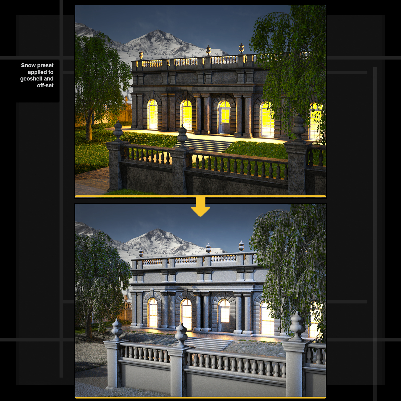 Snow and Frost Shaders for Iray | Daz 3D