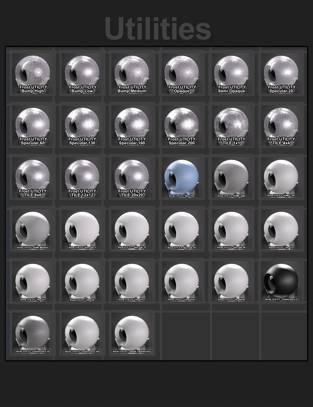 Snow and Frost Shaders for Iray | Daz 3D