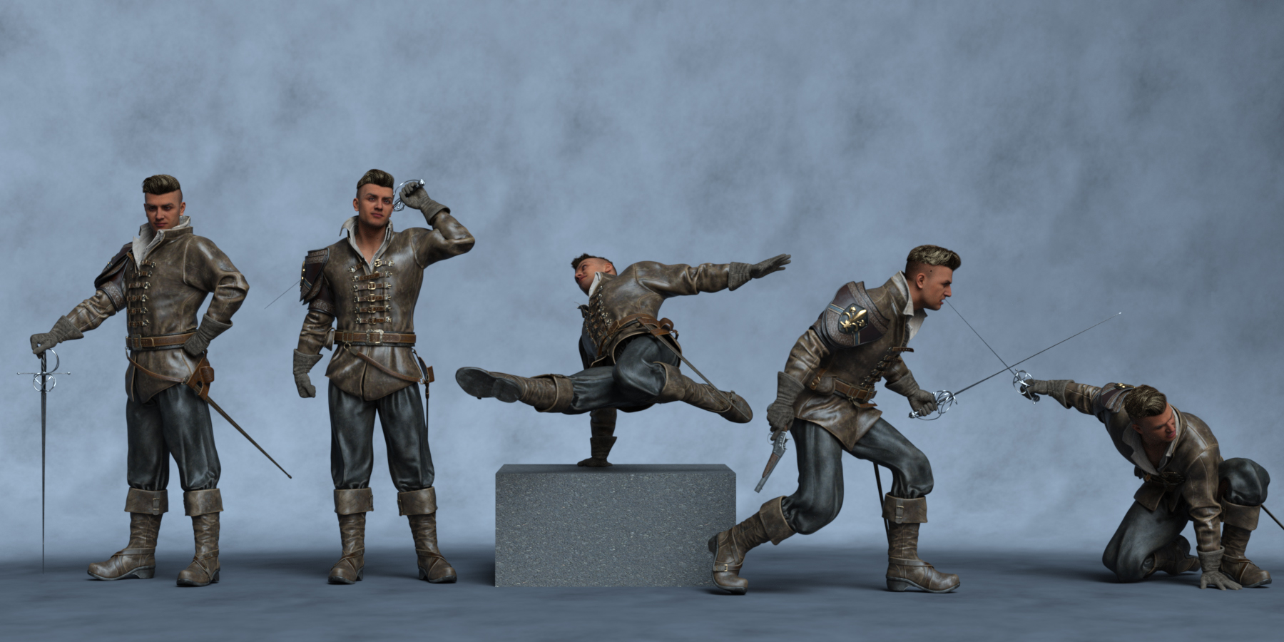 The Guardian Poses for Michael 9 | Daz 3D