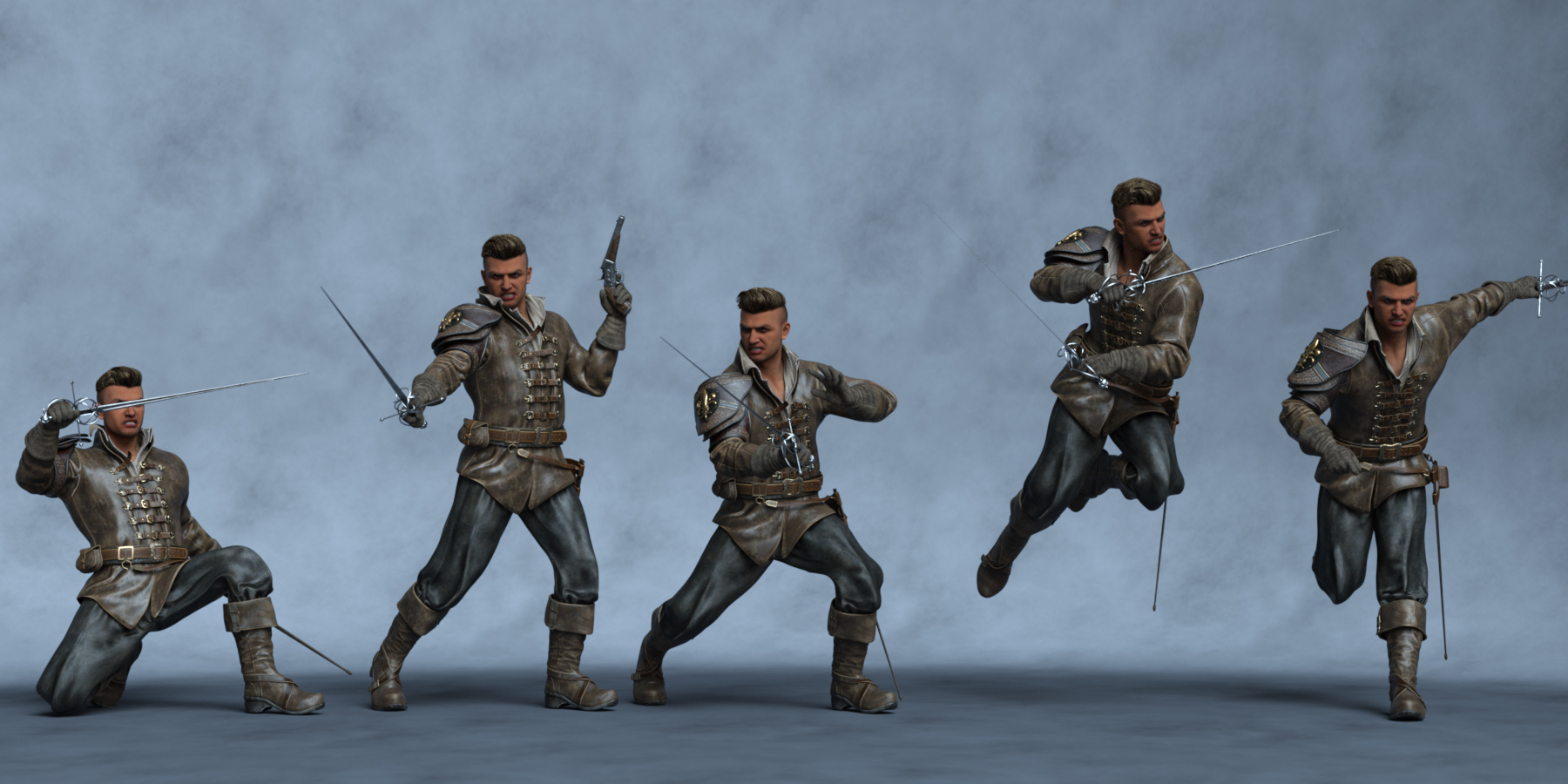 The Guardian Poses for Michael 9 | Daz 3D