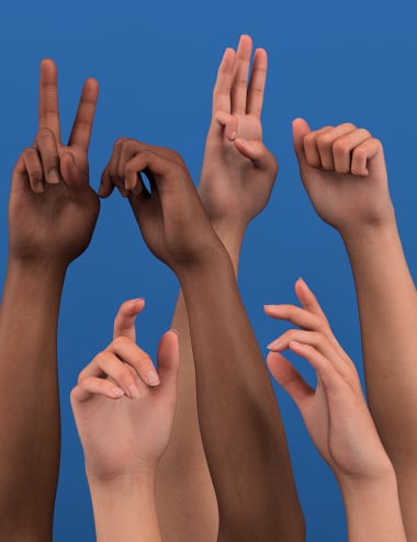 Just Hands Poses for Genesis 9 | Daz 3D