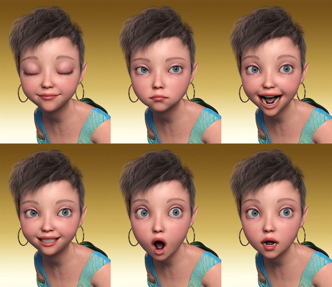 CDI Pixie Poses for Genesis 9 | Daz 3D