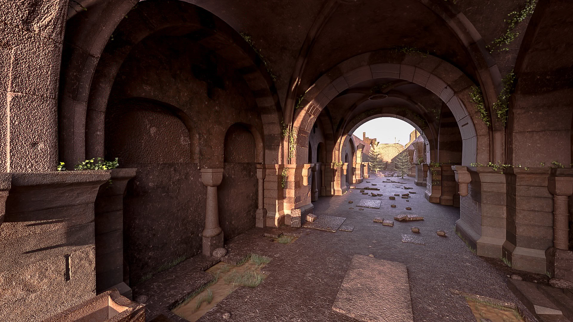 Ruined Corridor | Daz 3D