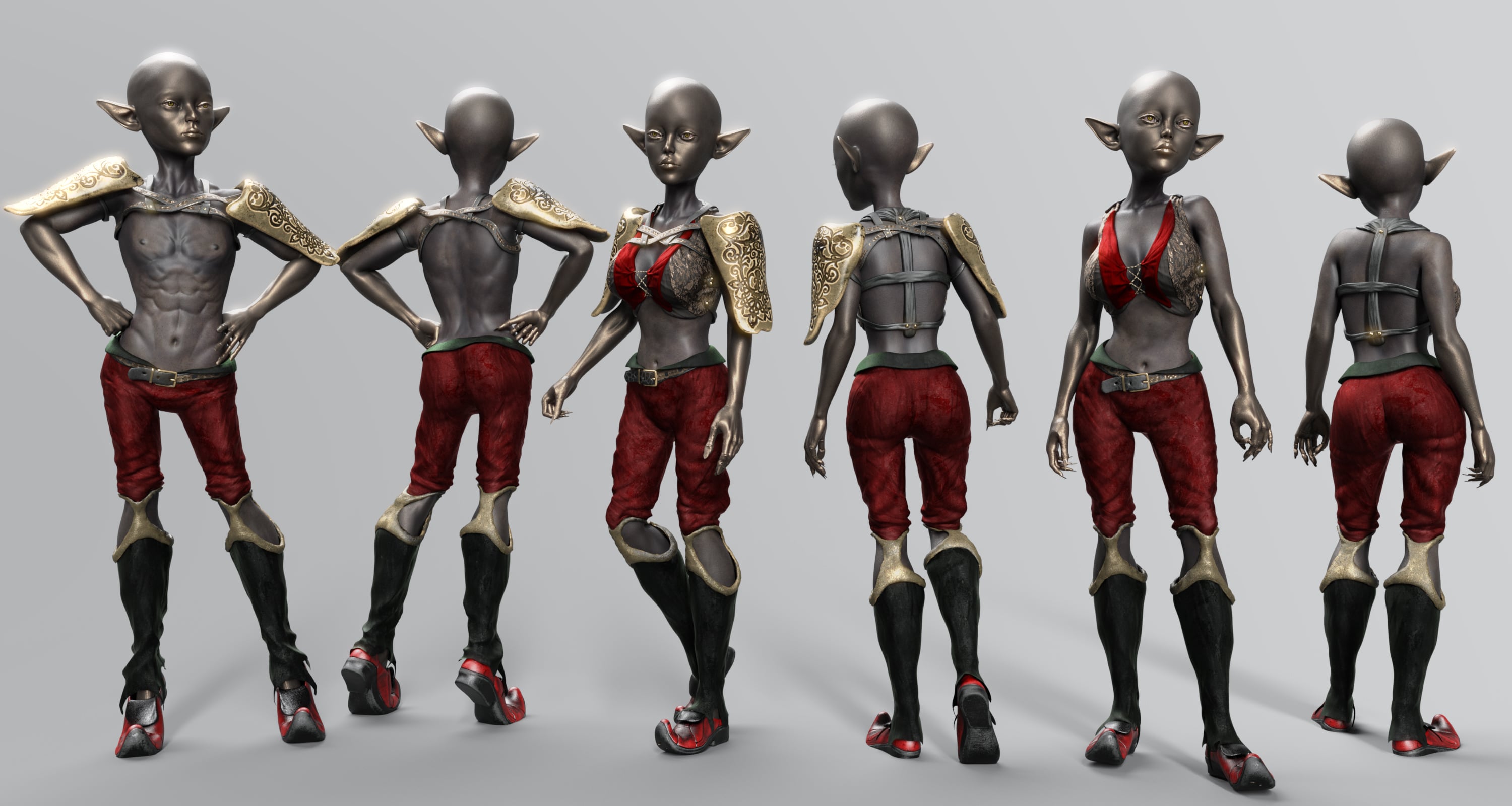 Siorga Dorcha Outfit for Genesis 9 | Daz 3D