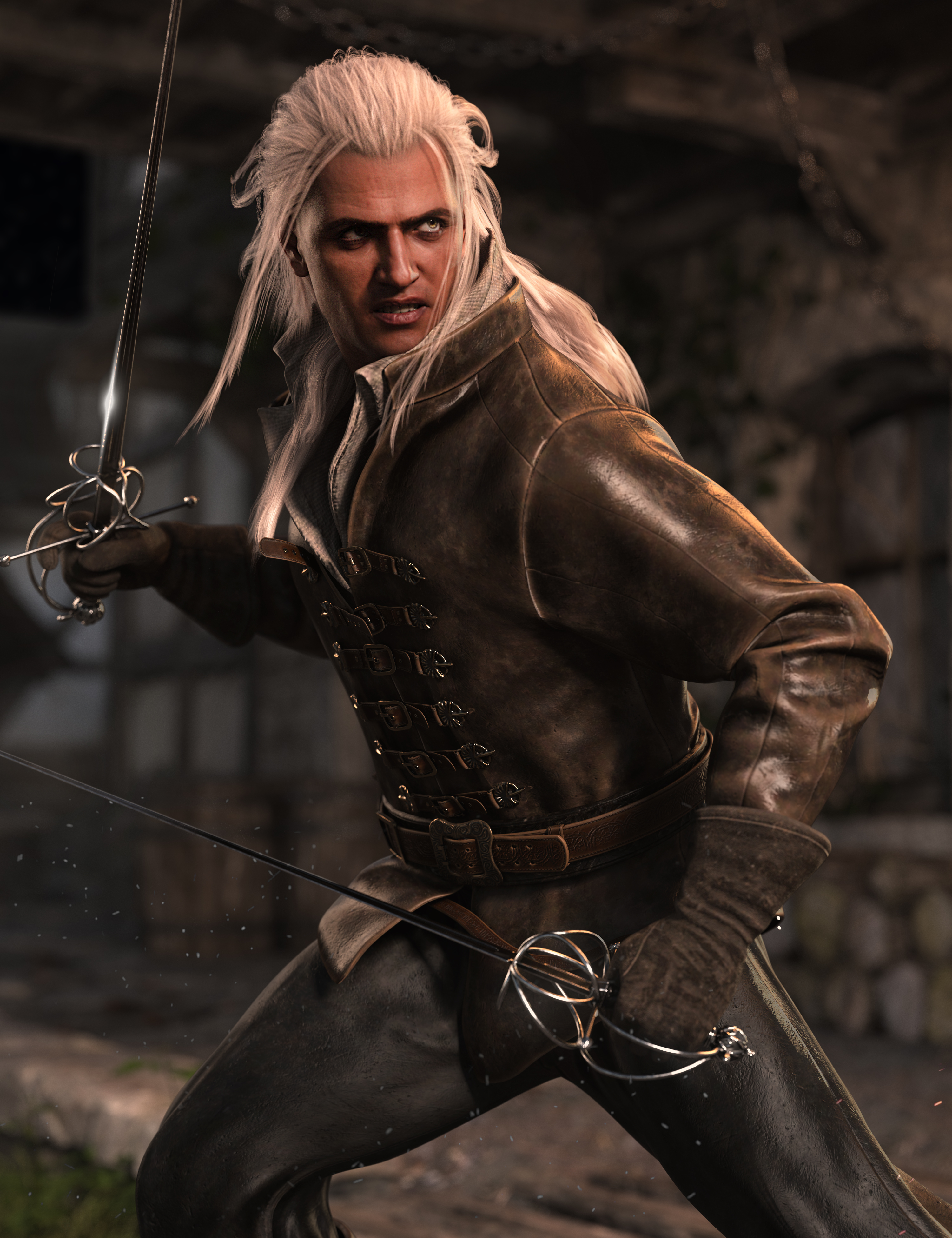 Knights Dynasty Sword and Gun Poses for Genesis 9 | Daz 3D