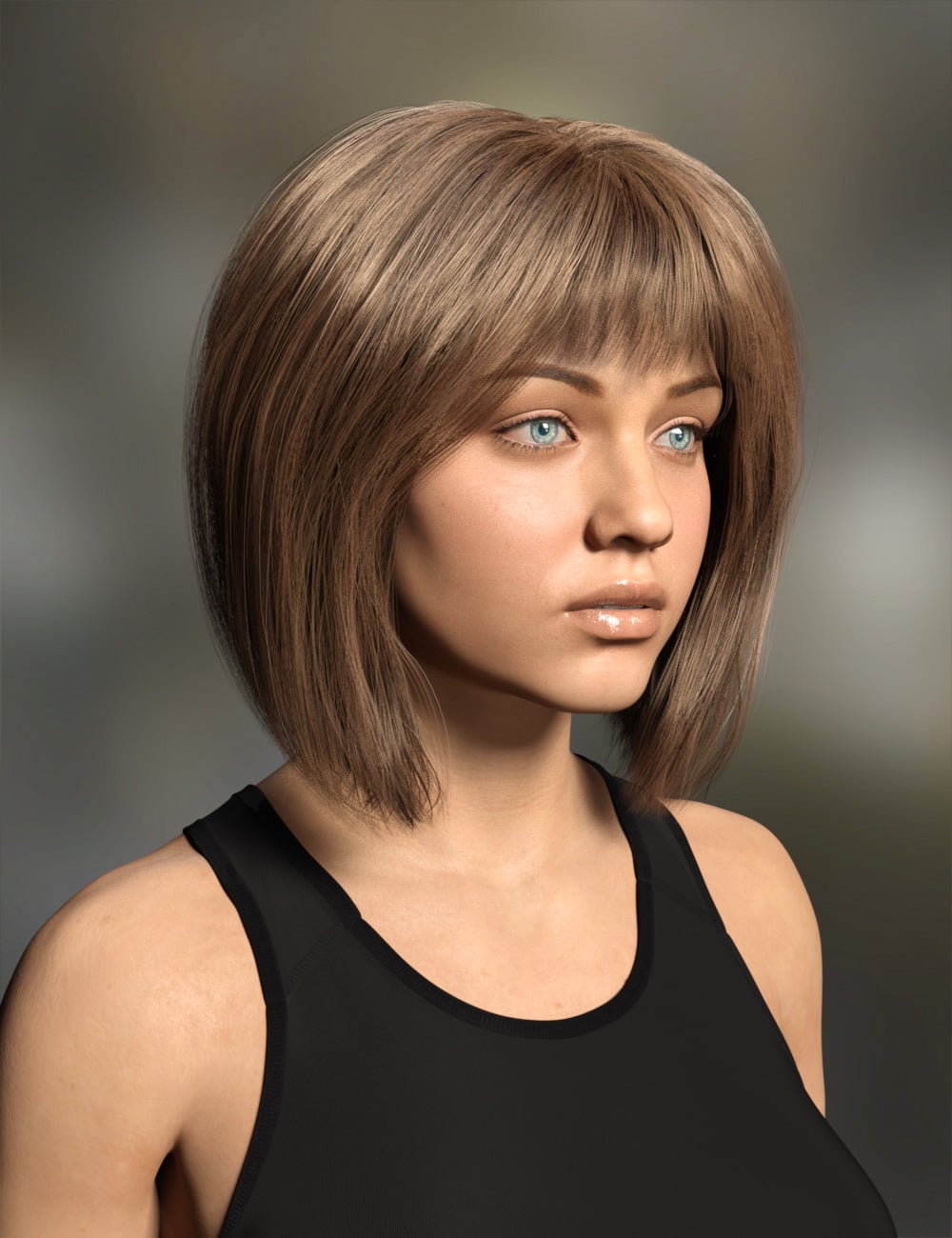 MRL dForce Casual Bob Hair for Genesis 8 and 8.1 Female | Daz 3D
