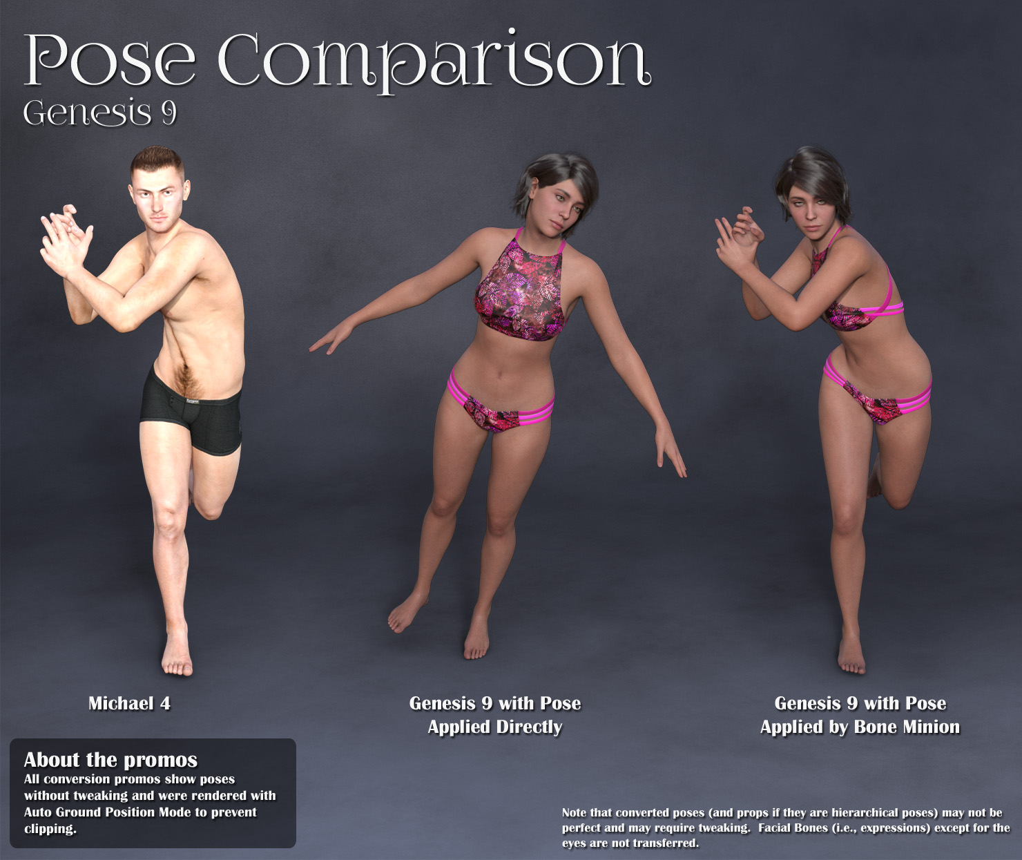 Bone Minion for Generation 4 Poses for Genesis 9 | Daz 3D
