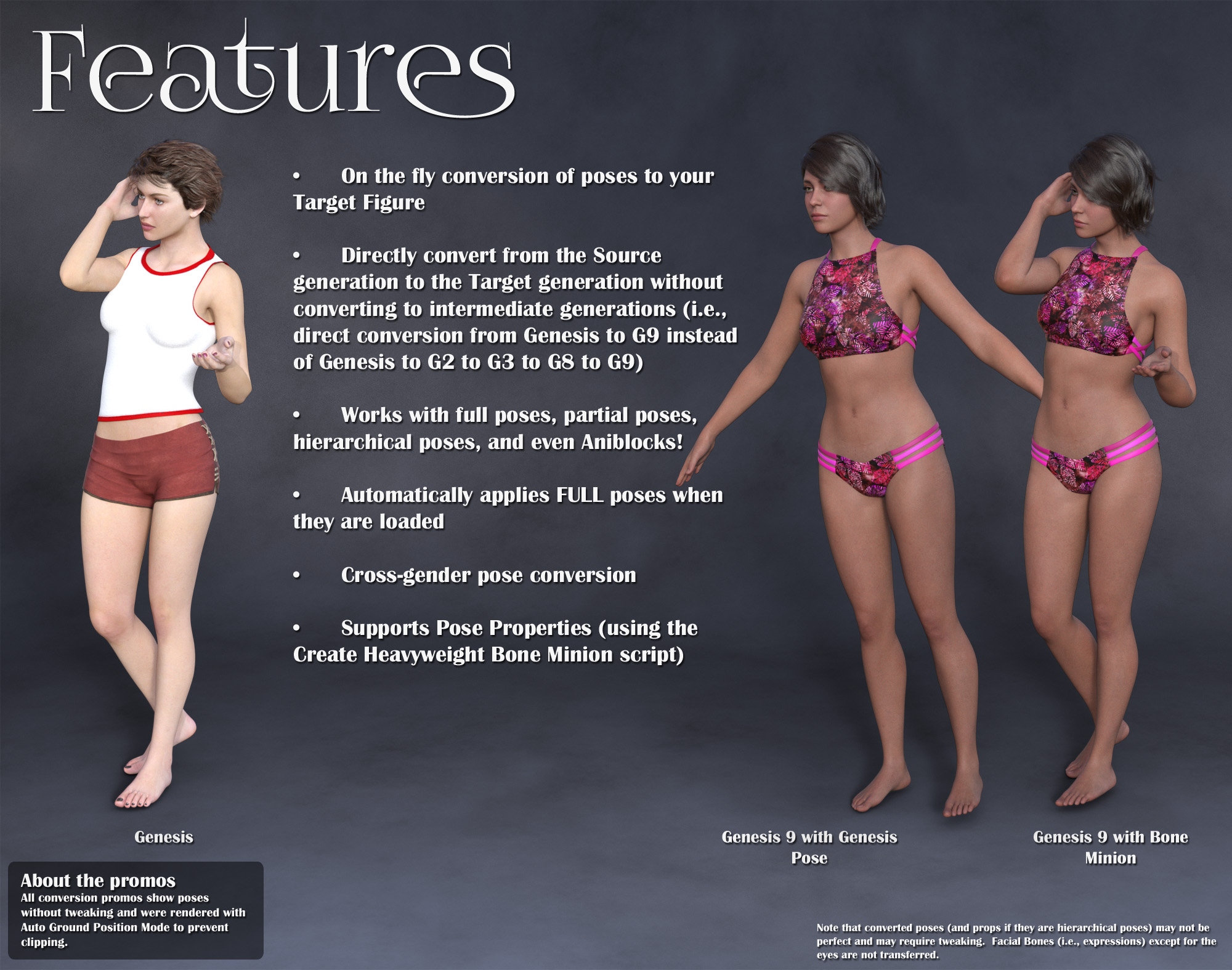 Bone Minion for Genesis Poses for Genesis 9 | Daz 3D