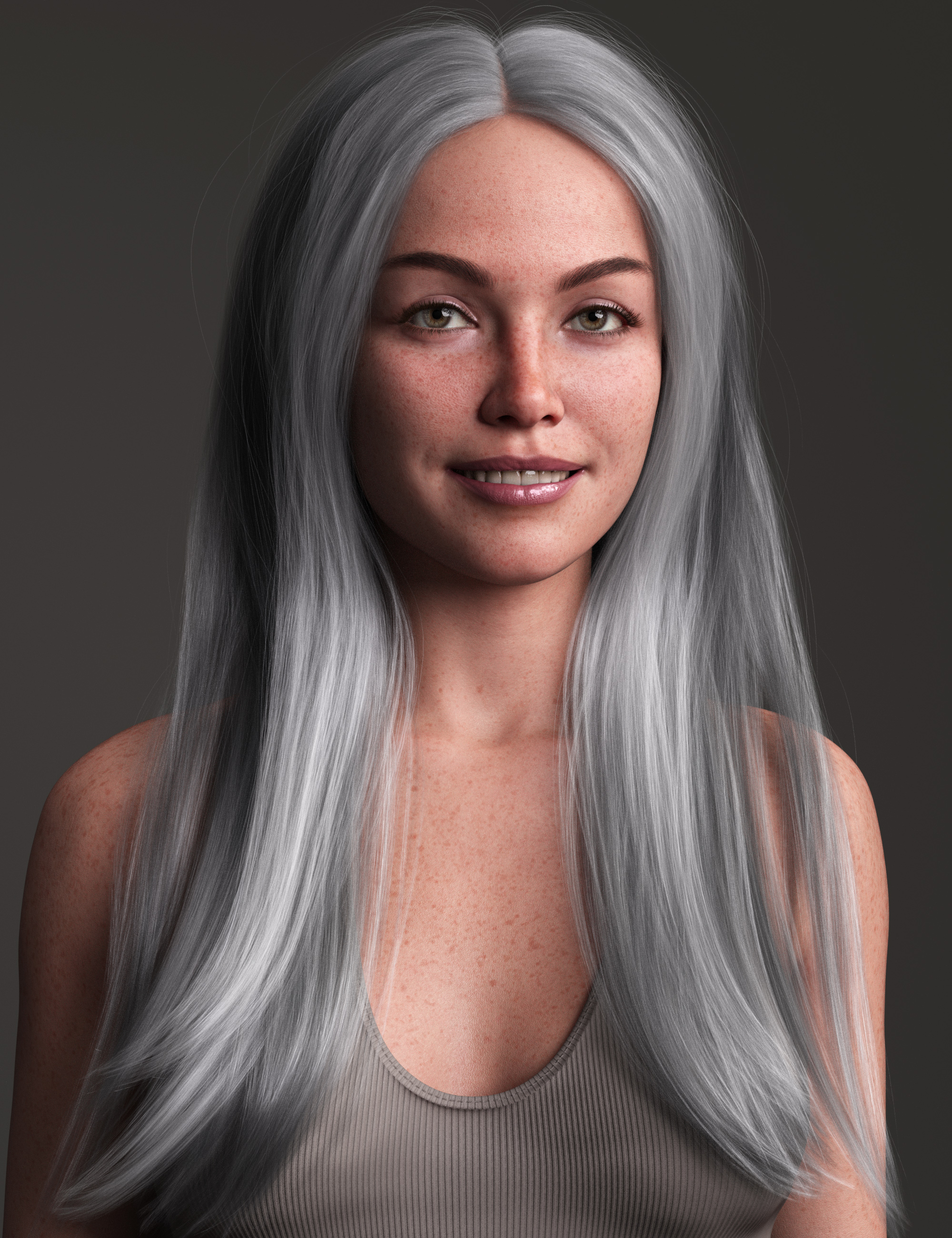 Long Unisex Style Hair Color Expansion | Daz 3D