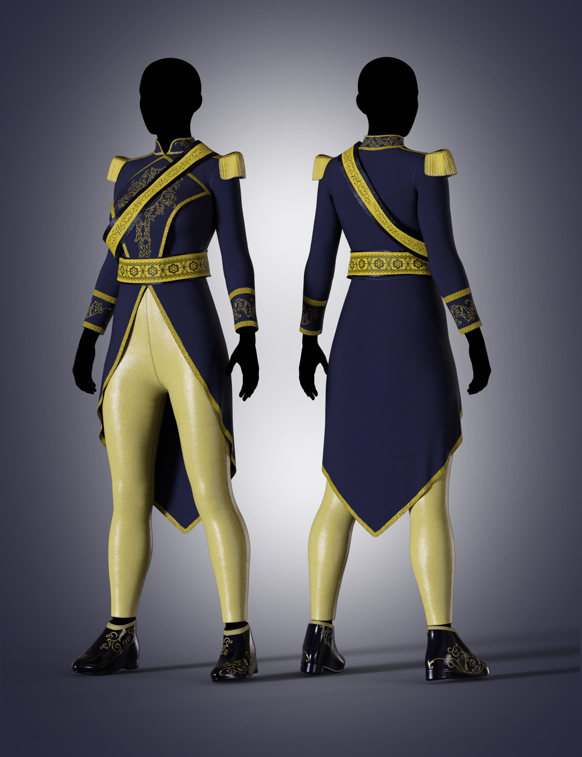 dForce Royal Princess Outfit Textures | Daz 3D