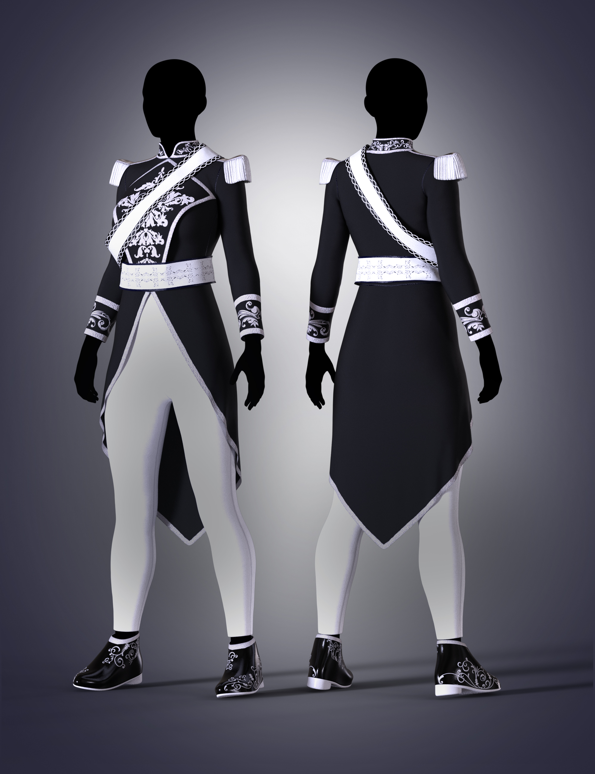 dForce Royal Princess Outfit Textures | Daz 3D