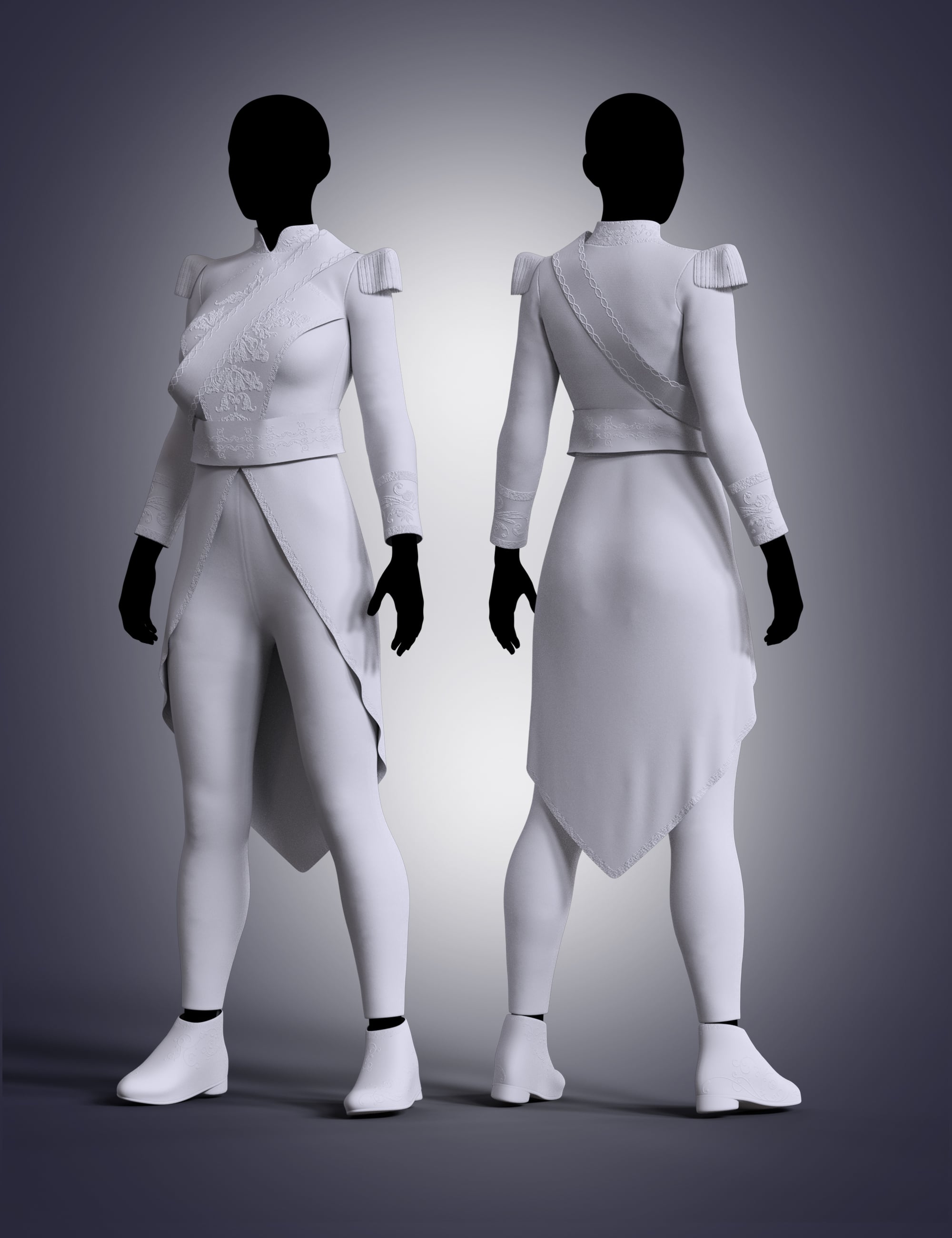 dForce Royal Princess Outfit Textures | Daz 3D