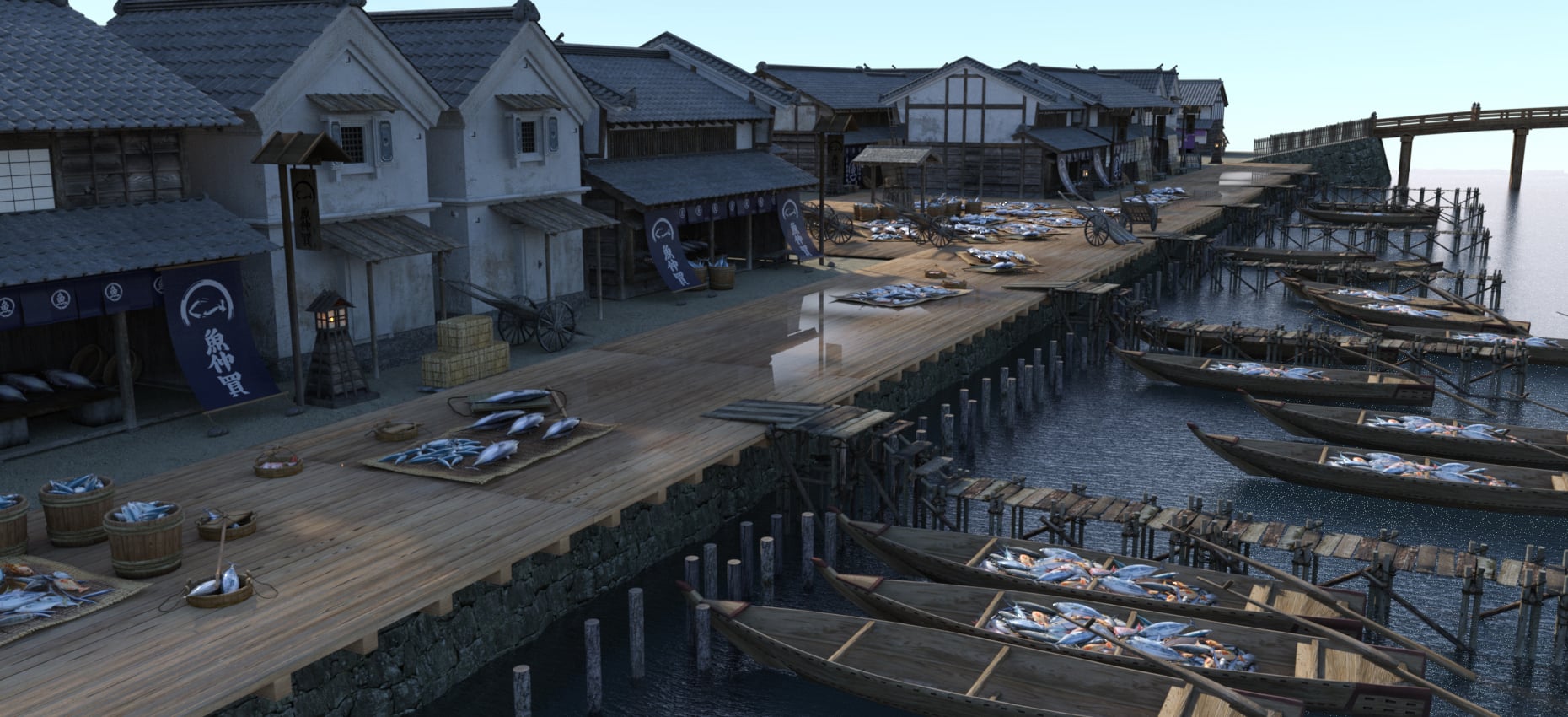 Old Japanese Town Edo Vol. 6 | Daz 3D