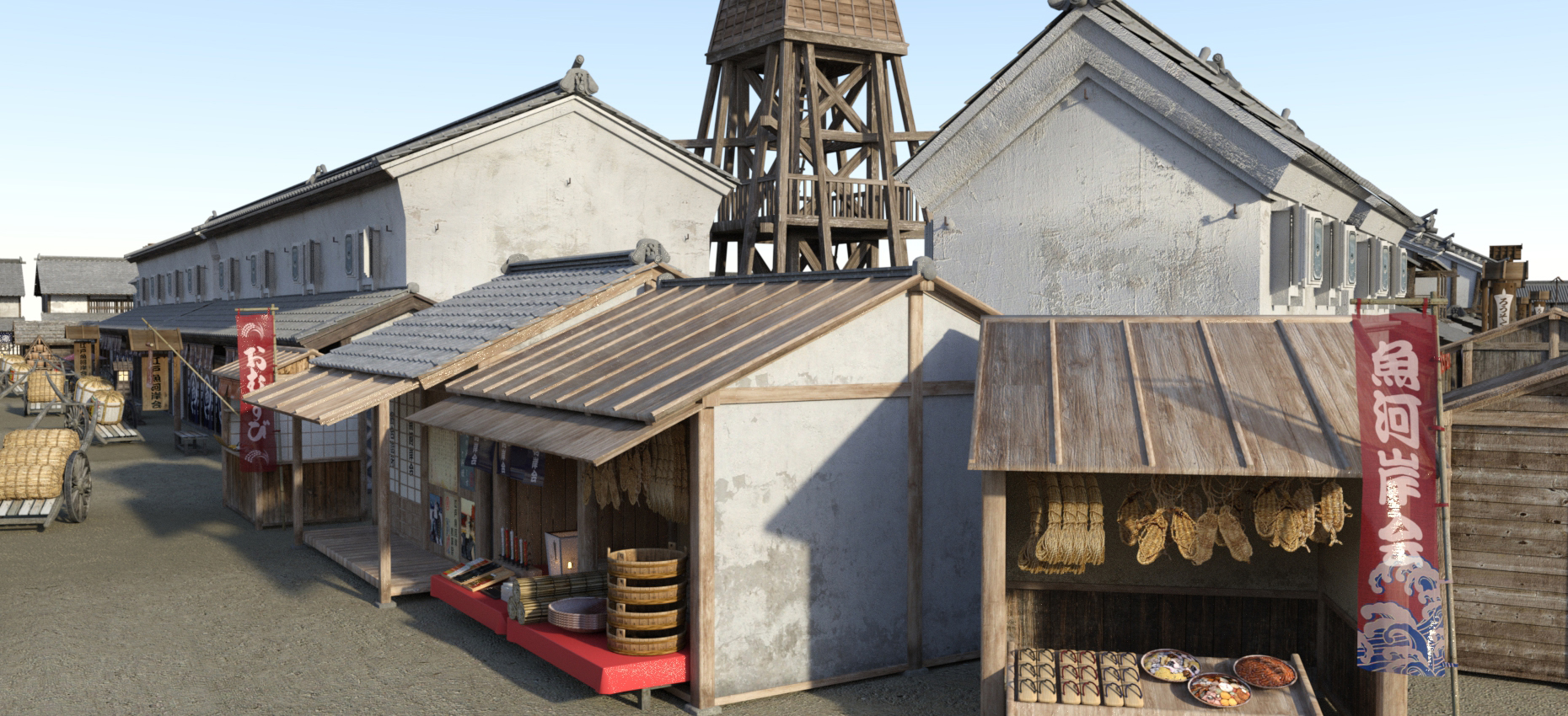 Old Japanese Town Edo Vol. 6 | Daz 3D