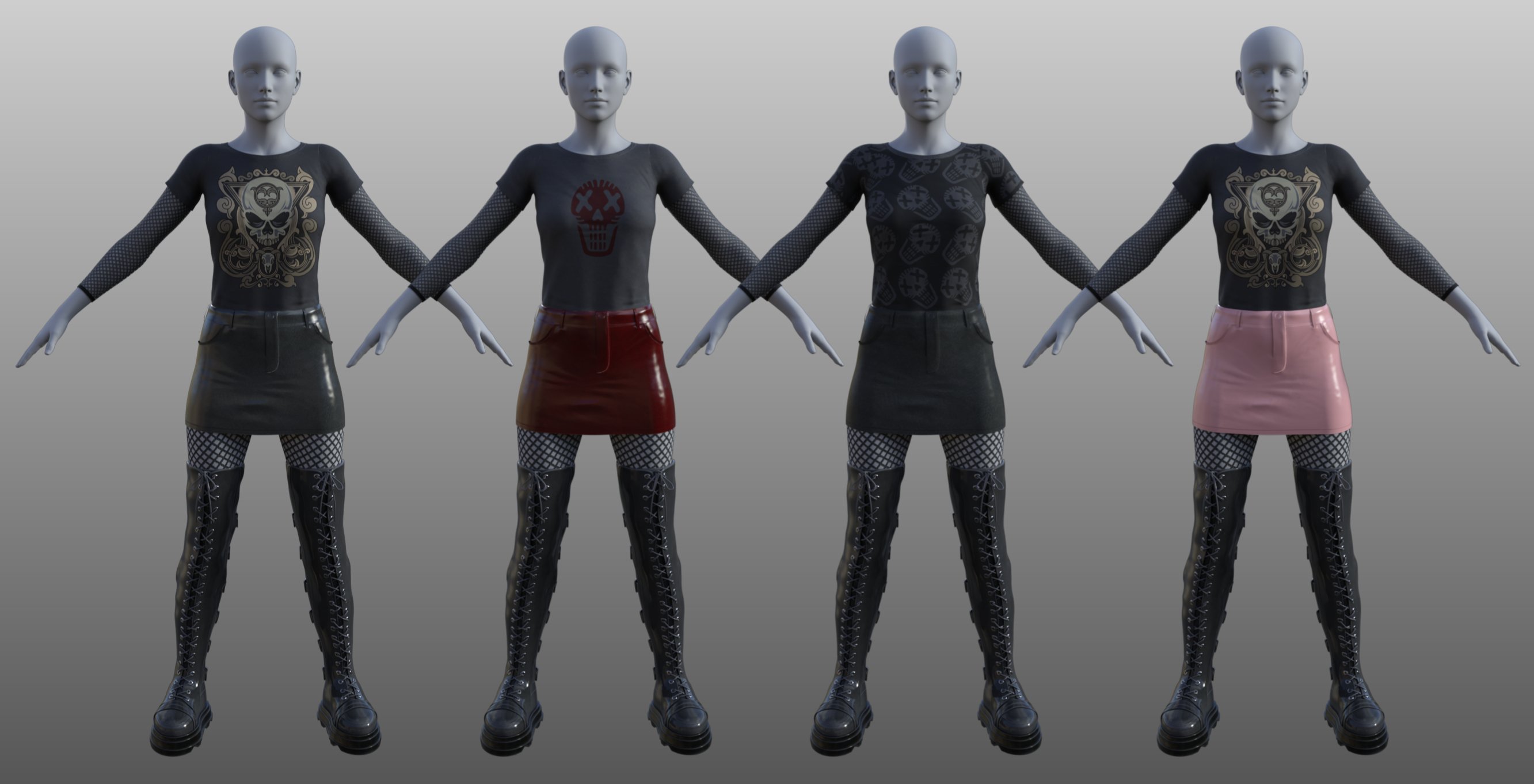 FG Goth Style Bundle | Daz 3D