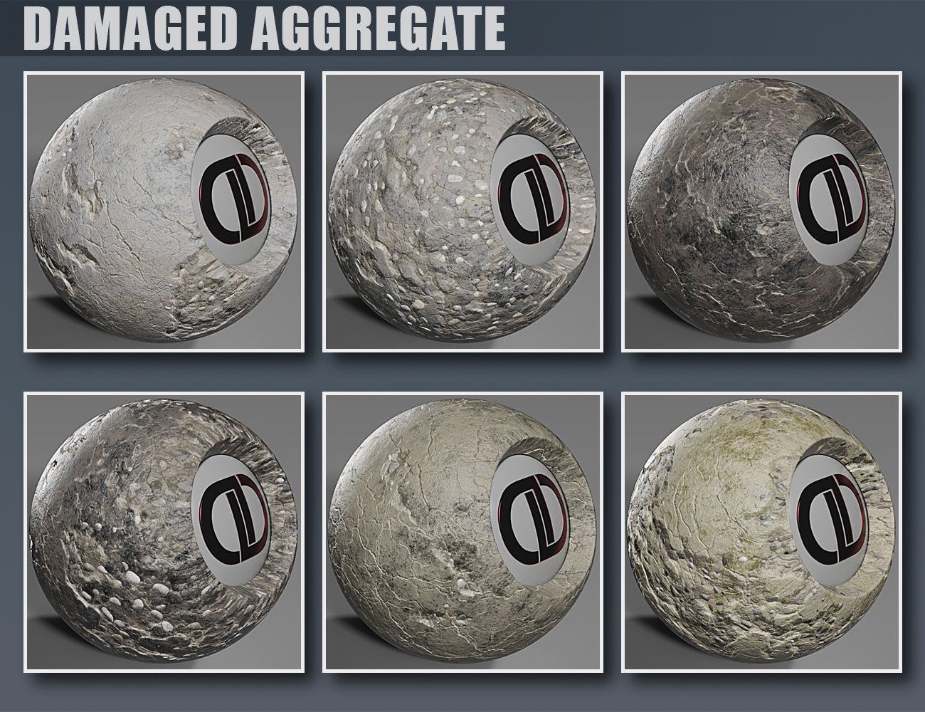 DD PBR Concrete Shaders for Iray Vol 3 | Daz 3D