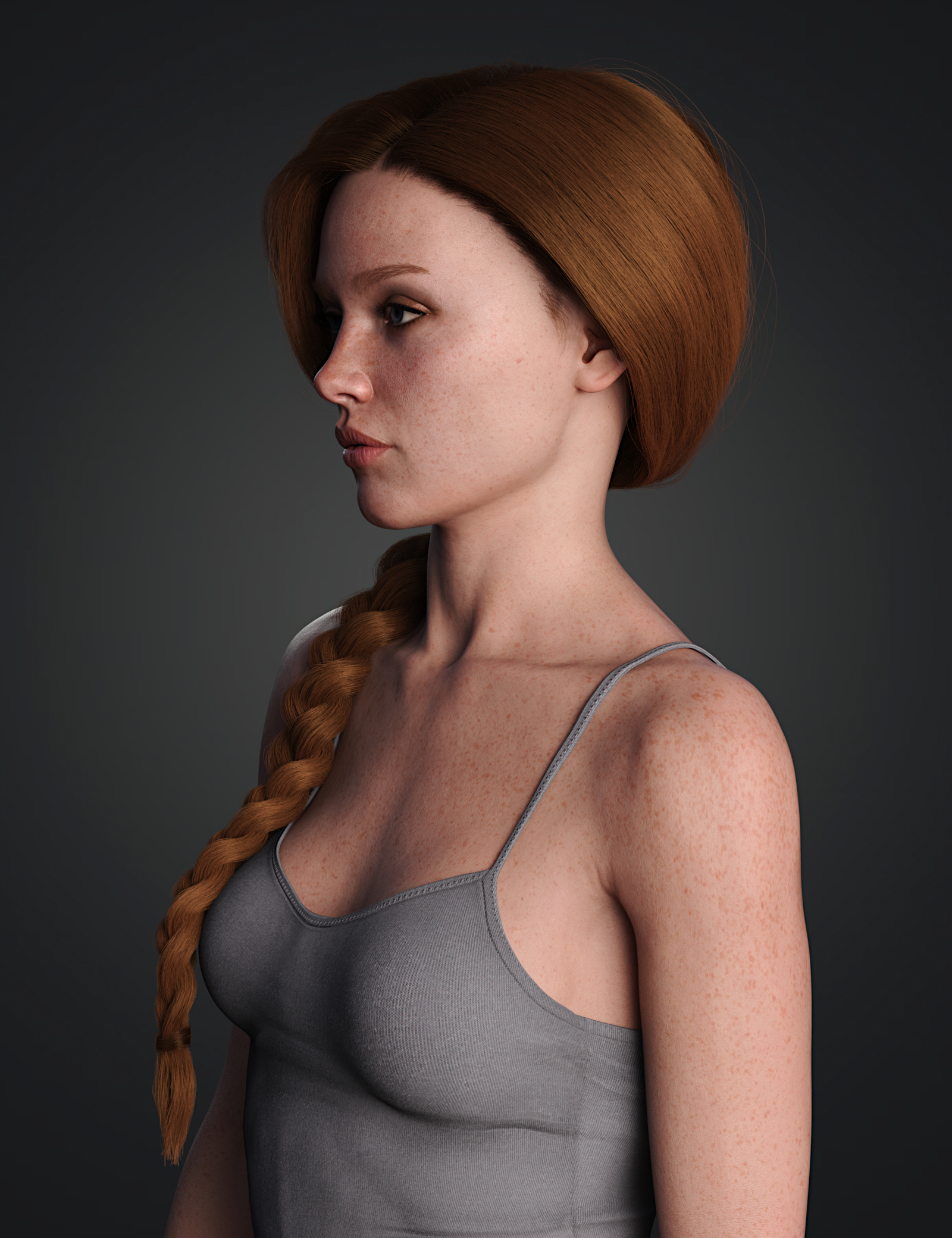 Side Braid For Genesis 9 Daz 3d 0612