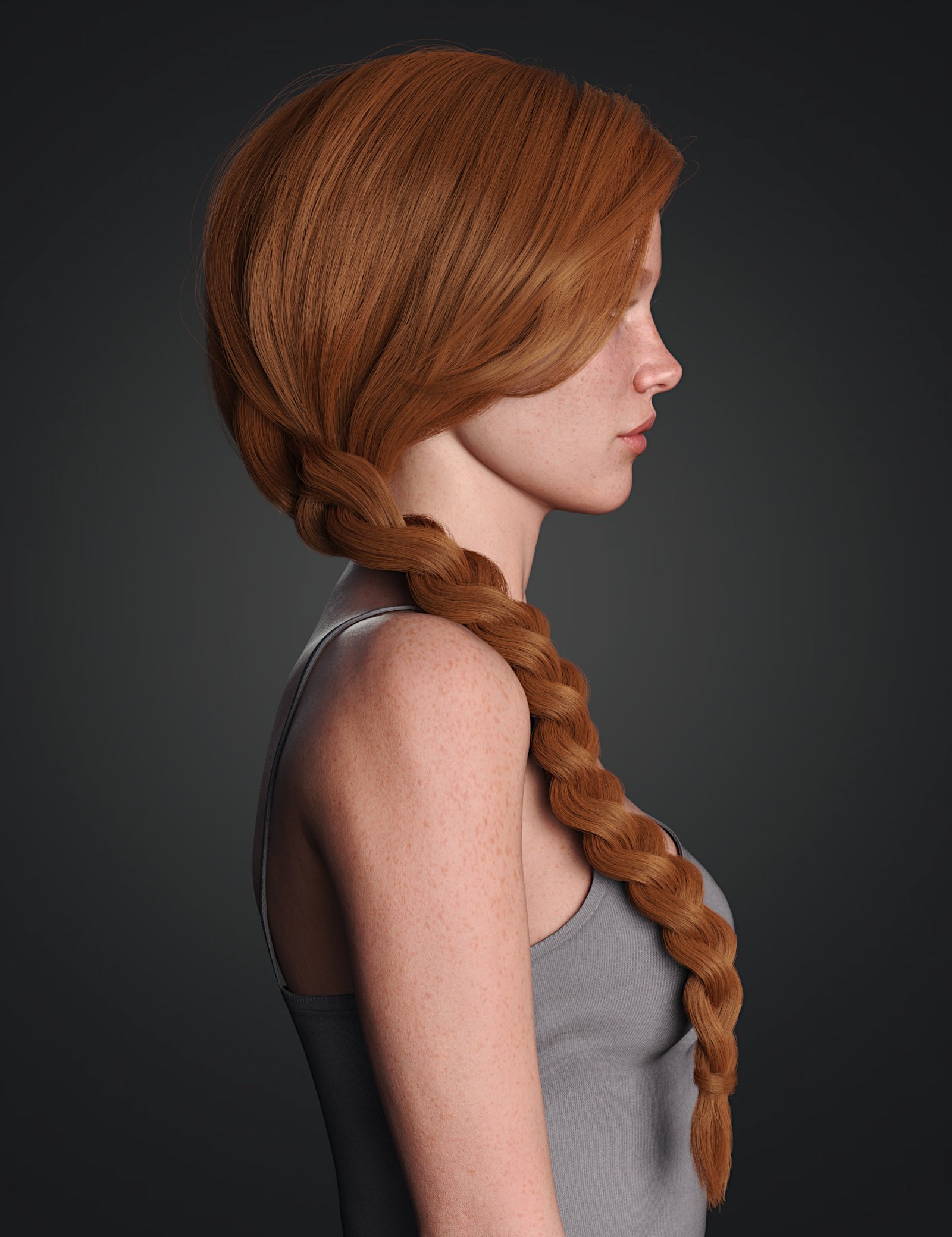 Side Braid for Genesis 9 | Daz 3D