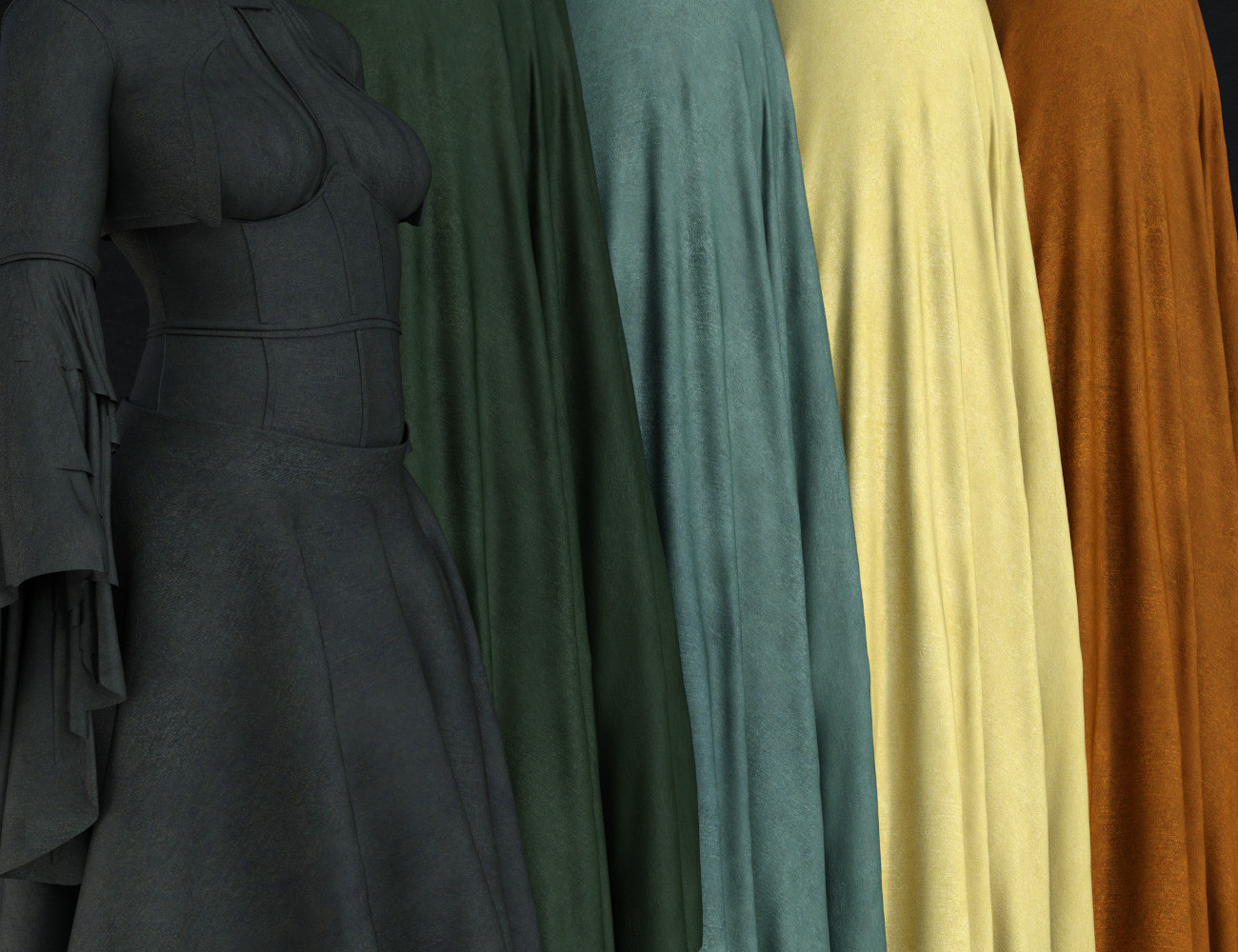 FSL Dark Dreaming Clothing Shaders Iray Megapack | Daz 3D
