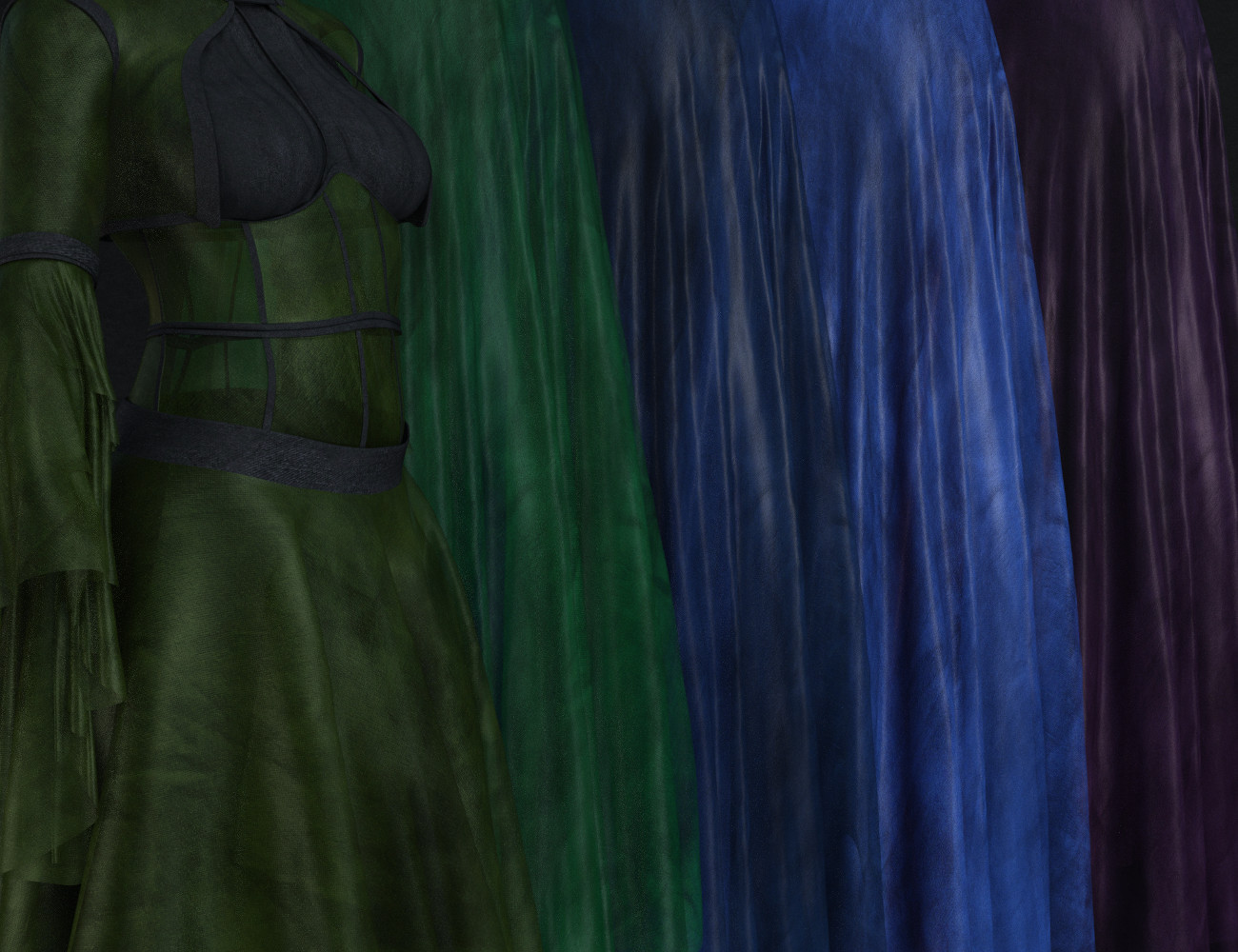 FSL Dark Dreaming Clothing Shaders Iray Megapack | Daz 3D