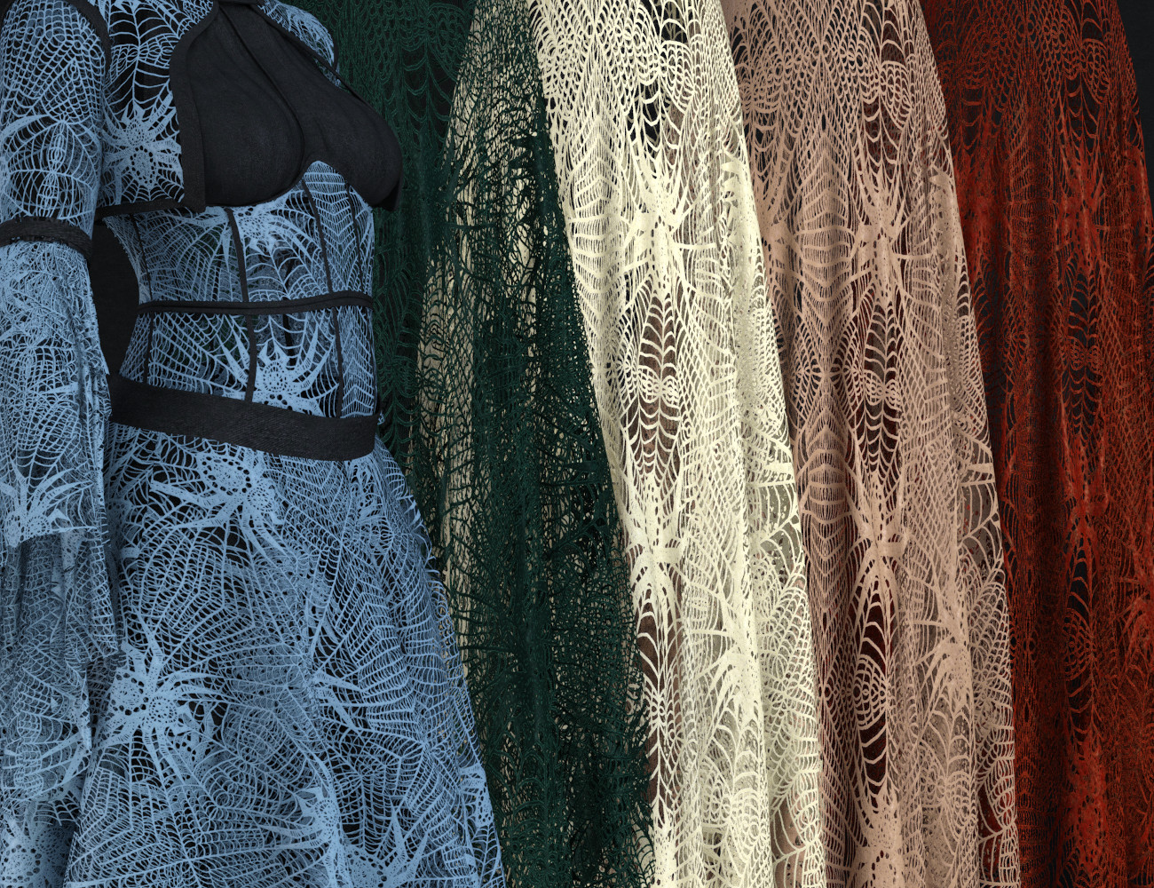 FSL Dark Dreaming Clothing Shaders Iray Megapack | Daz 3D