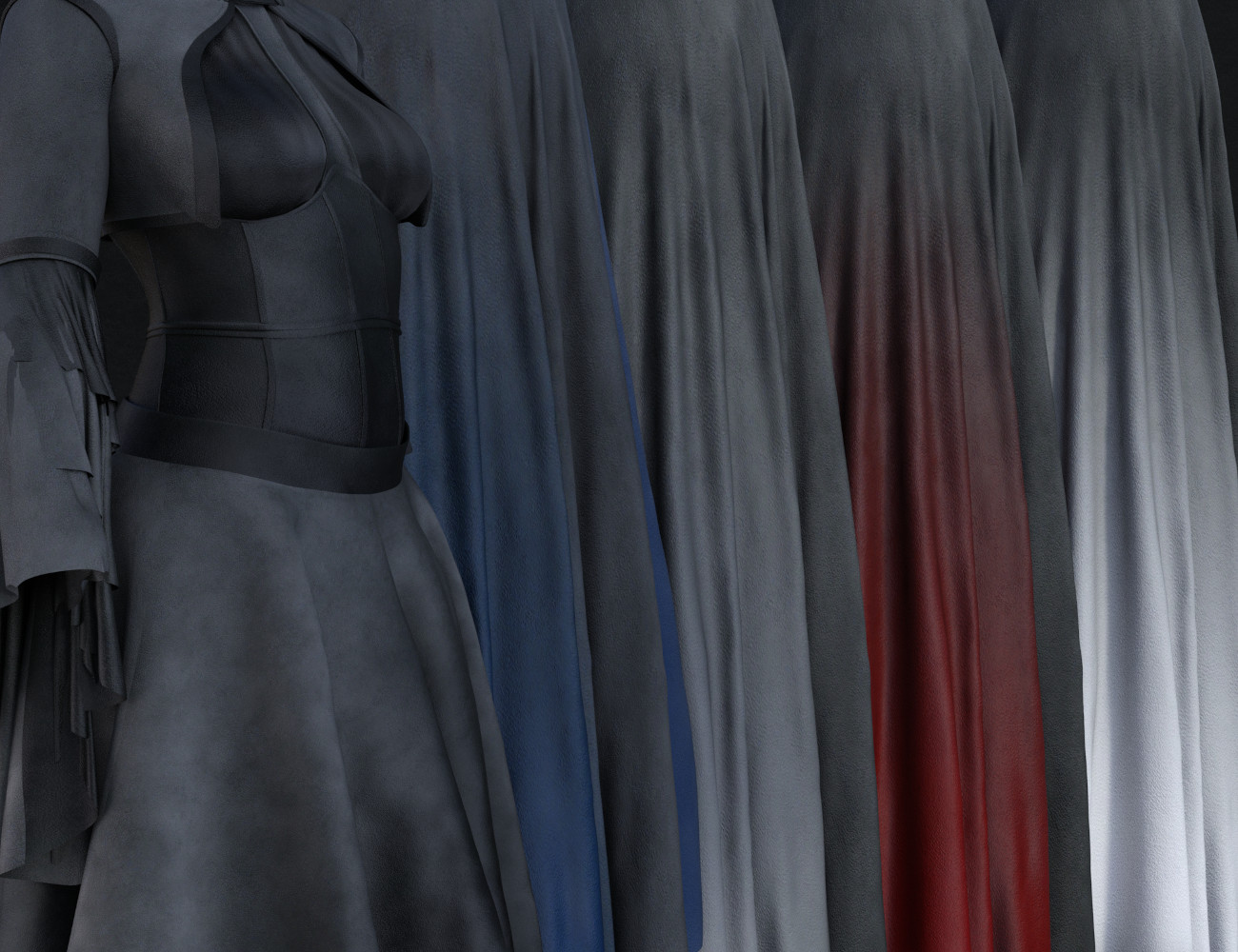 FSL Dark Dreaming Clothing Shaders Iray Megapack | Daz 3D
