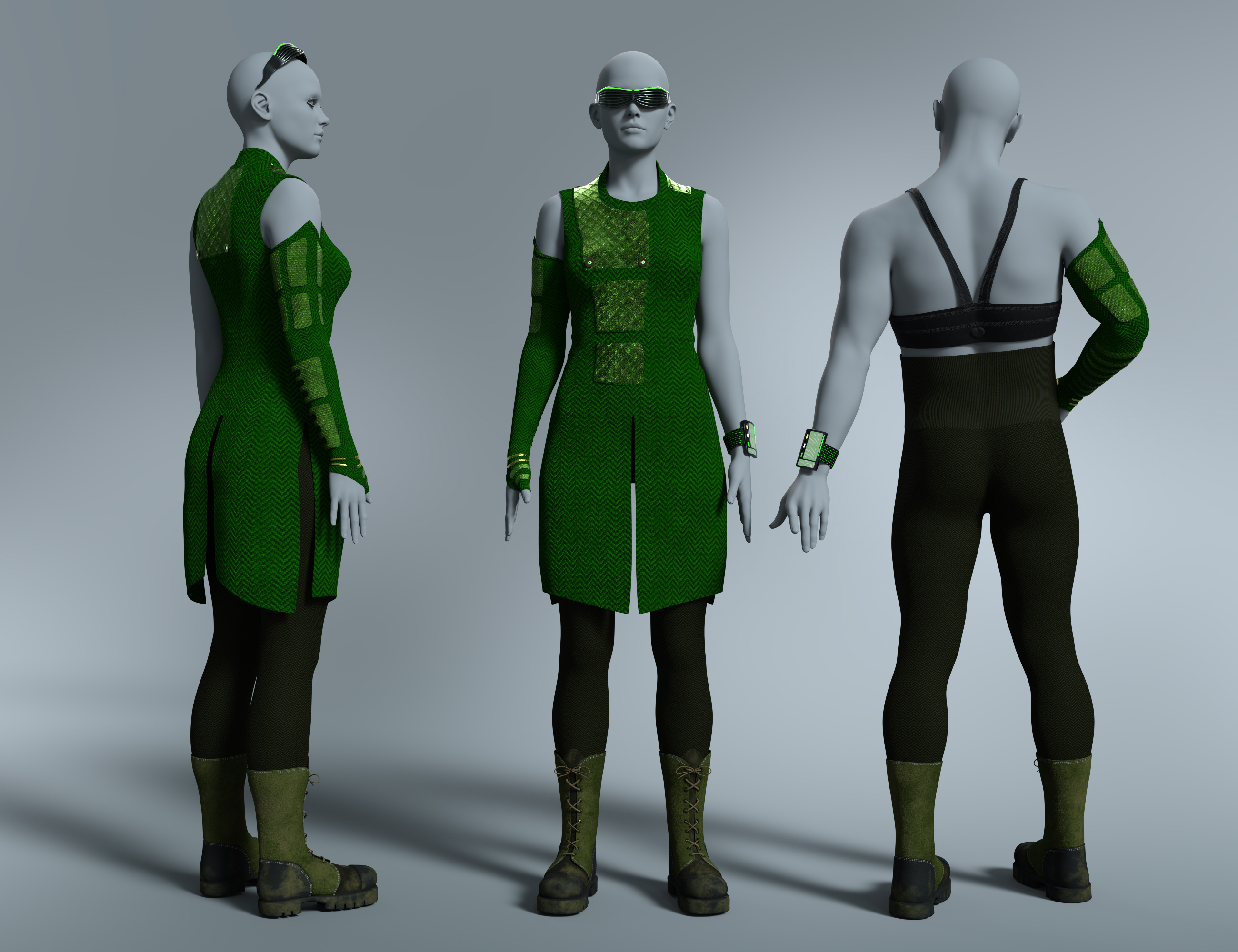 dForce Acid Outfit for Genesis 9 | Daz 3D