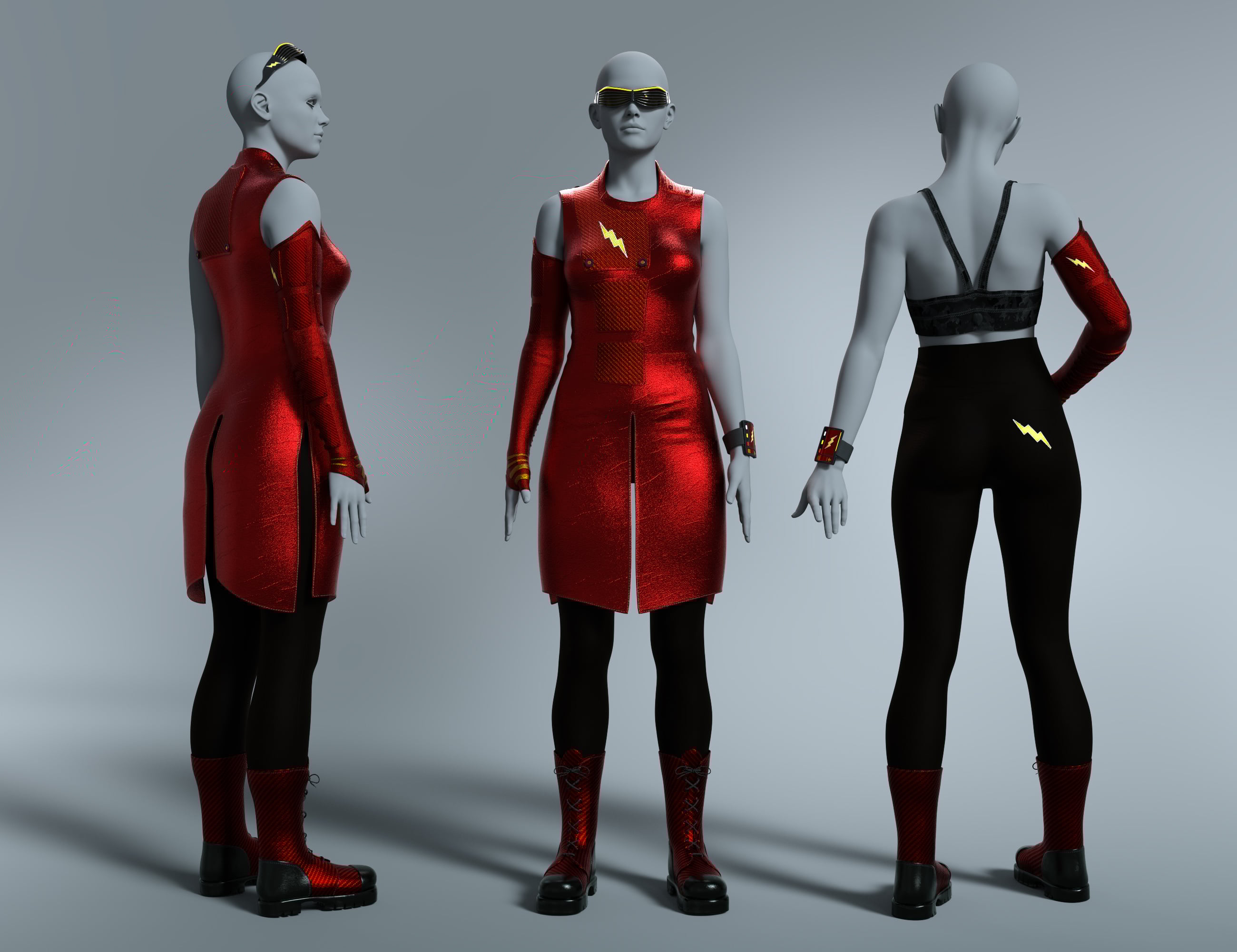 dForce Acid Outfit for Genesis 9 | Daz 3D