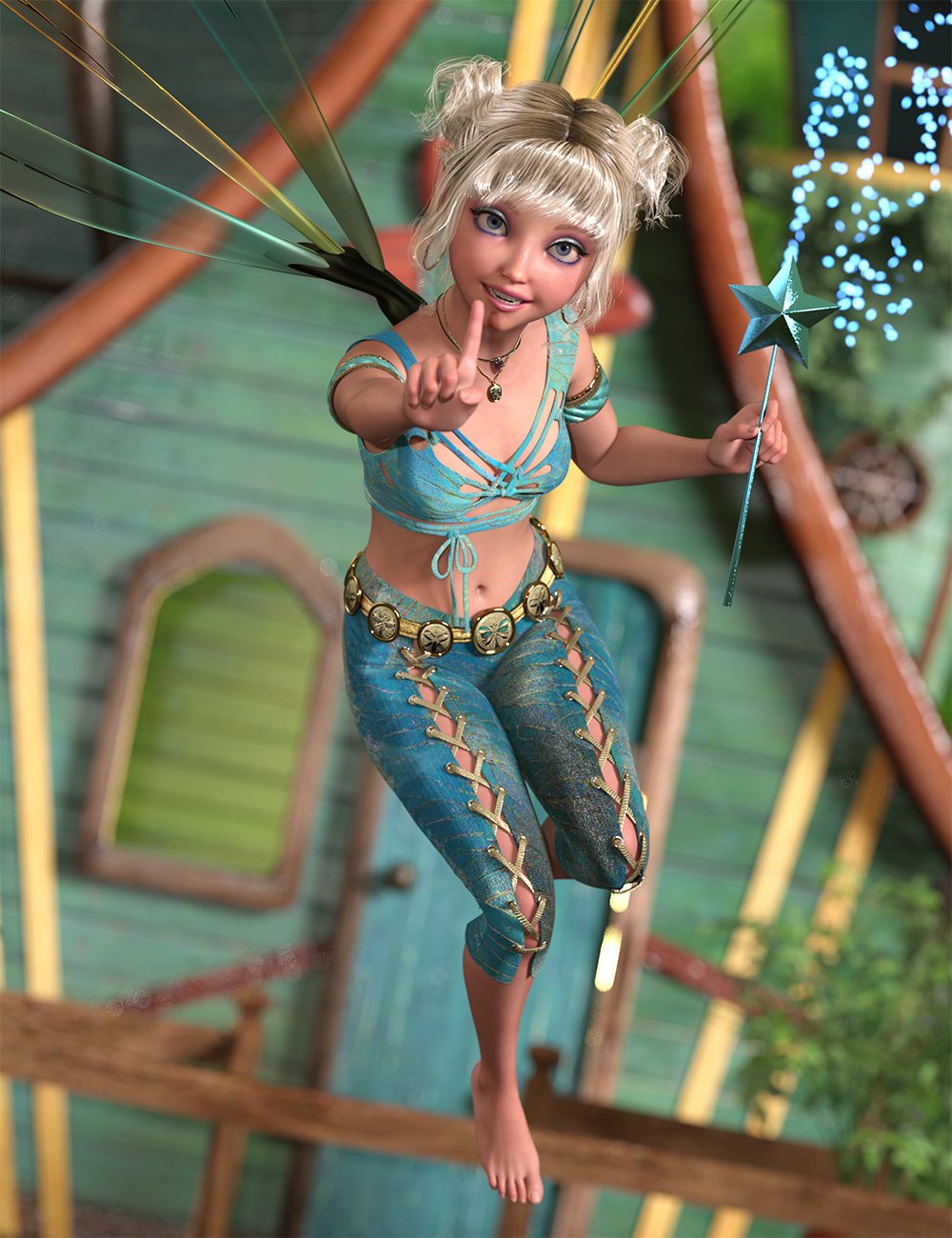 Pixie Dust Poses for Pixie 9 | Daz 3D