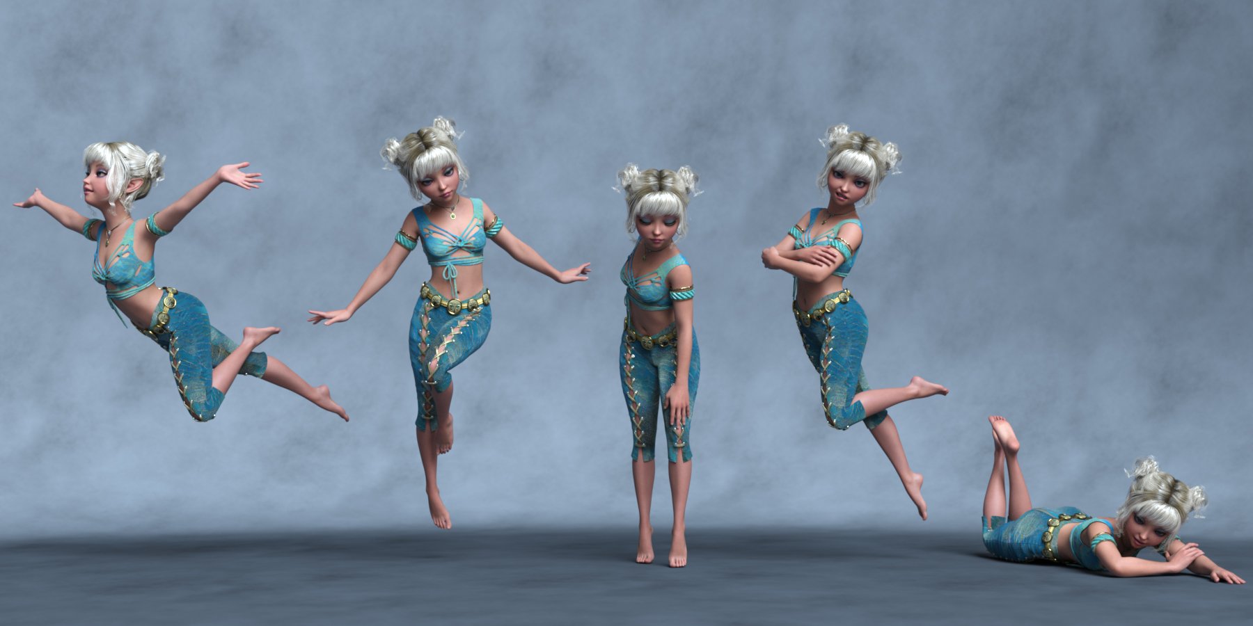 Pixie Dust Poses for Pixie 9 | Daz 3D