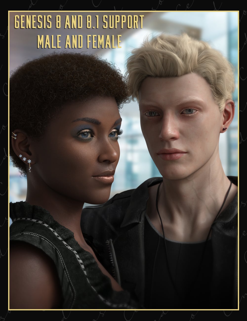 Classic Earring Collection for Genesis 8, 8.1, and 9 | Daz 3D