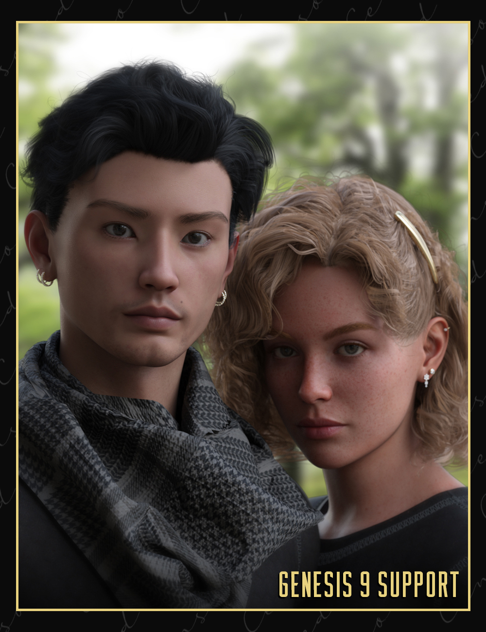 Classic Earring Collection for Genesis 8, 8.1, and 9 | Daz 3D