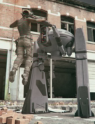 Biped Droid | Daz 3D