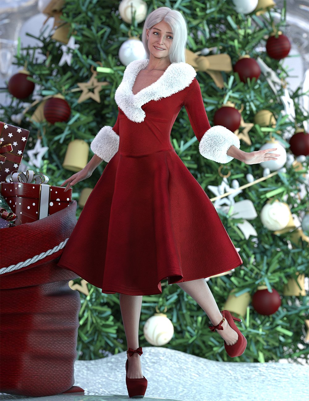 Mrs. Claus Poses for Genesis 9 | Daz 3D
