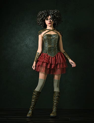 SC Fantasy Armor Outfit with dForce for Genesis 9 | Daz 3D