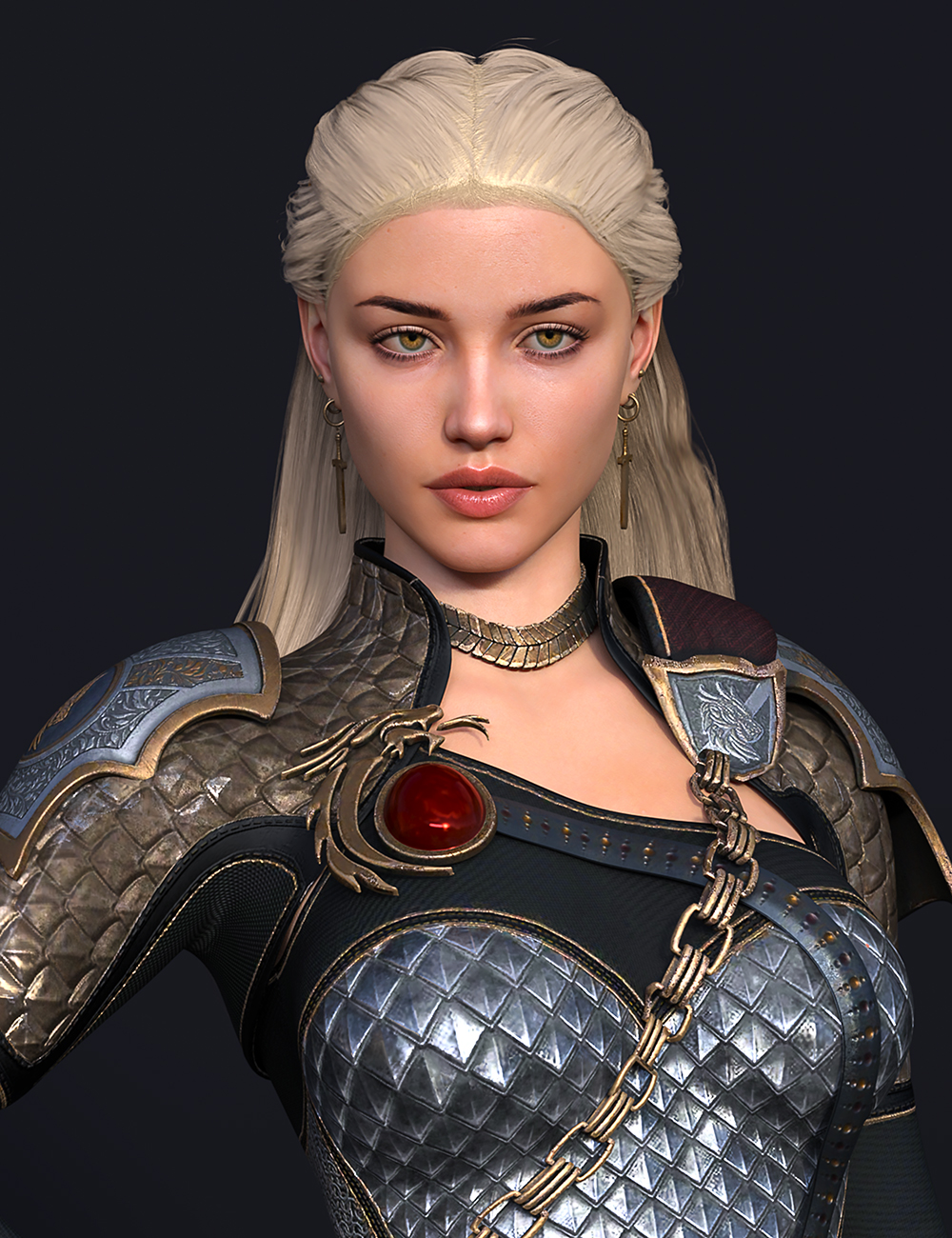 dForce Dragon Rider Royal Add-On for Dragon Rider Outfit | Daz 3D