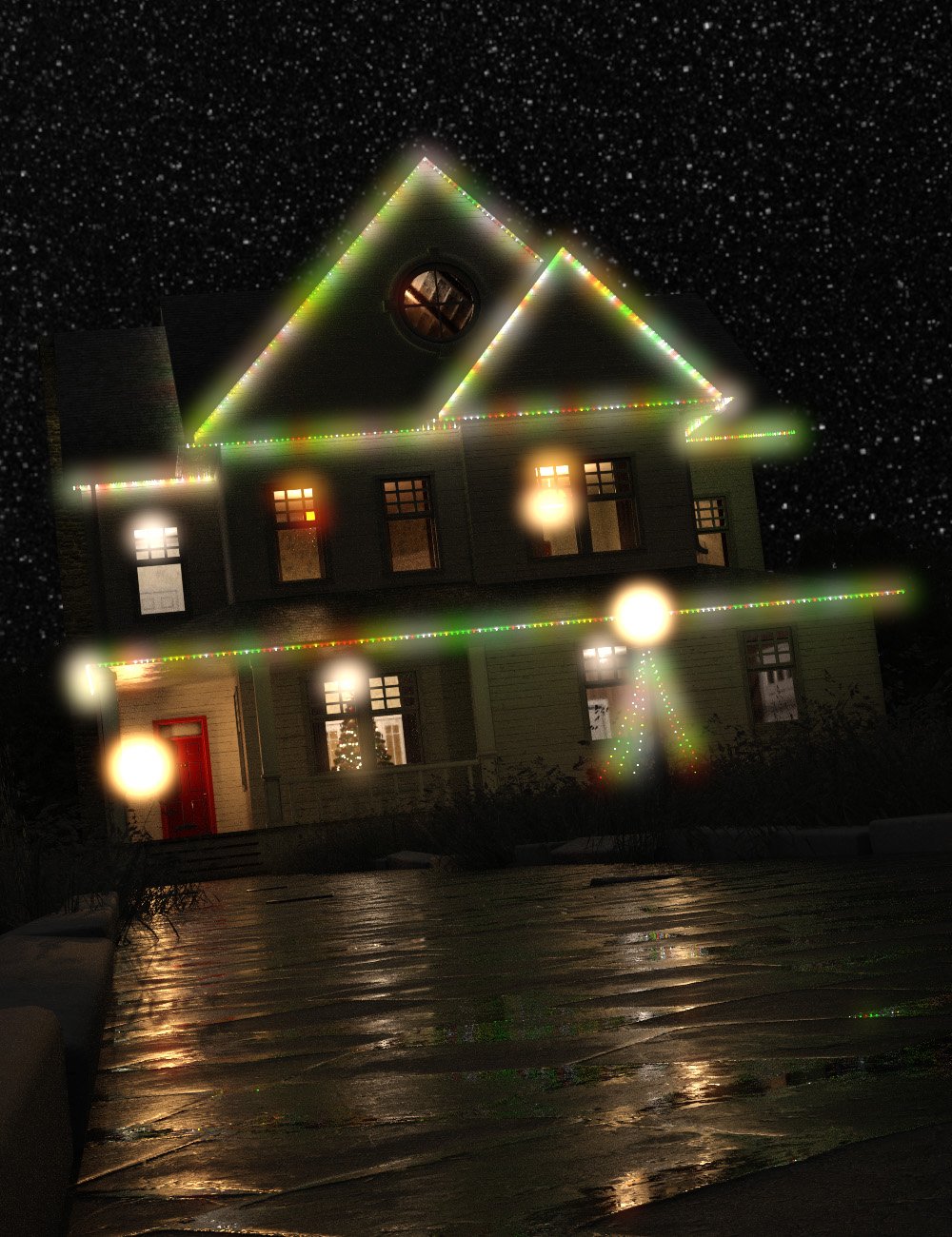 dForce Strings and String Lights | Daz 3D