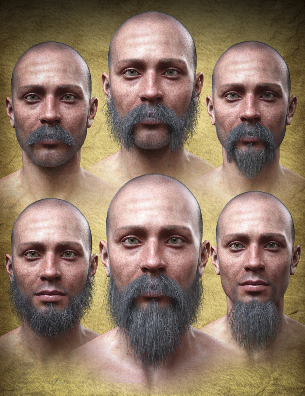 M3D Facial Hair Set for Genesis 9 | Daz 3D