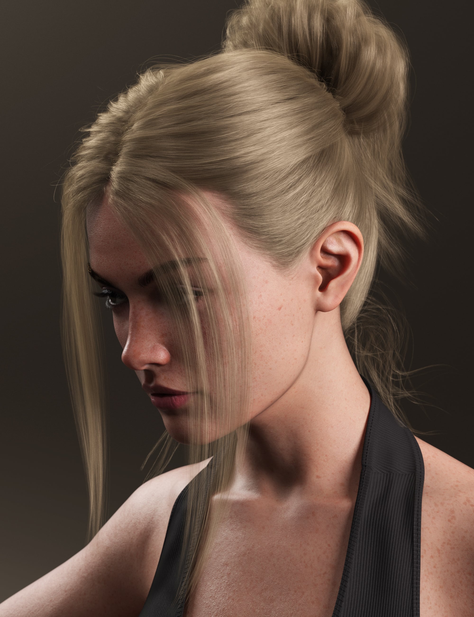 Mega Updo 3 Hair for Genesis 9 | Daz 3D