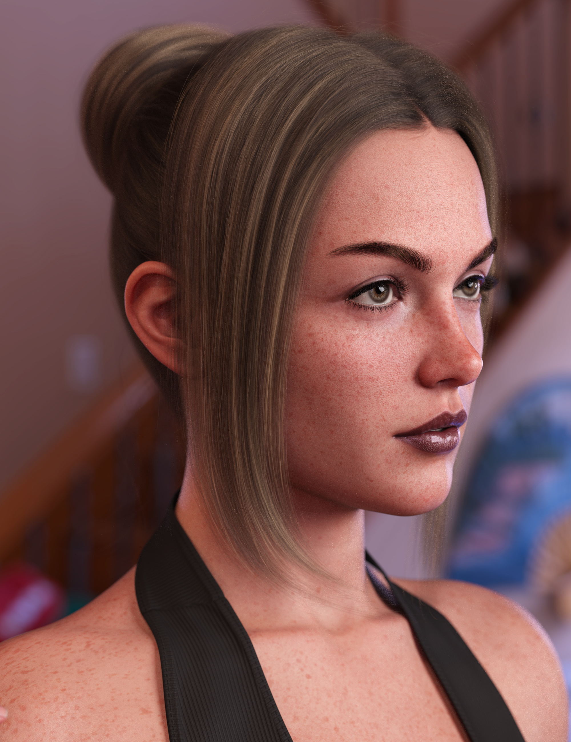 Mega Updo 3 Hair for Genesis 9 | Daz 3D