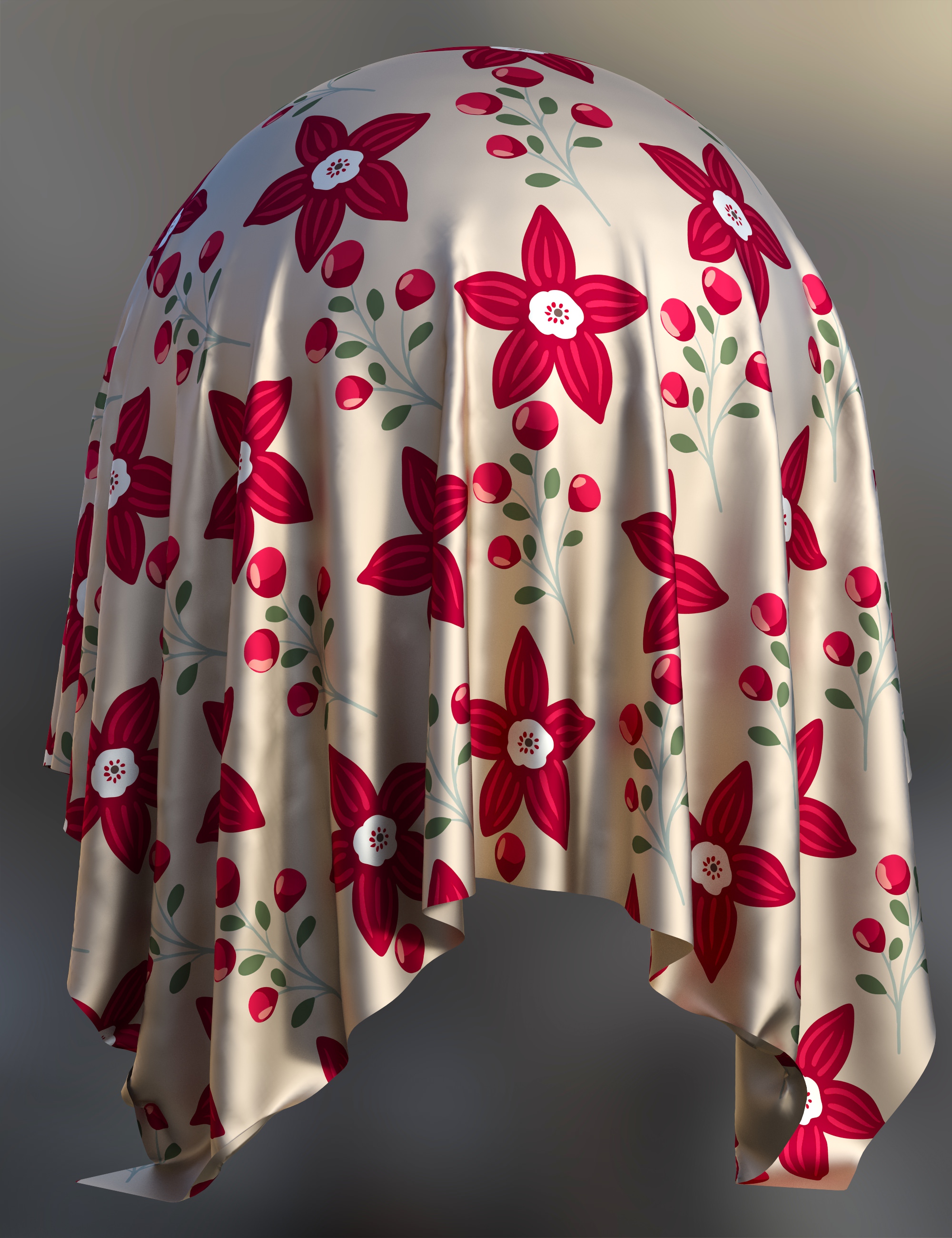 Magic Christmas Silk Fabric Iray Shaders and Merchant Resource | Daz 3D